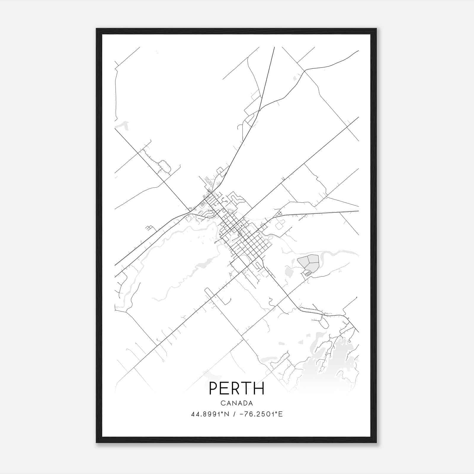 Custom Perth Canada Map Poster - Mapmory