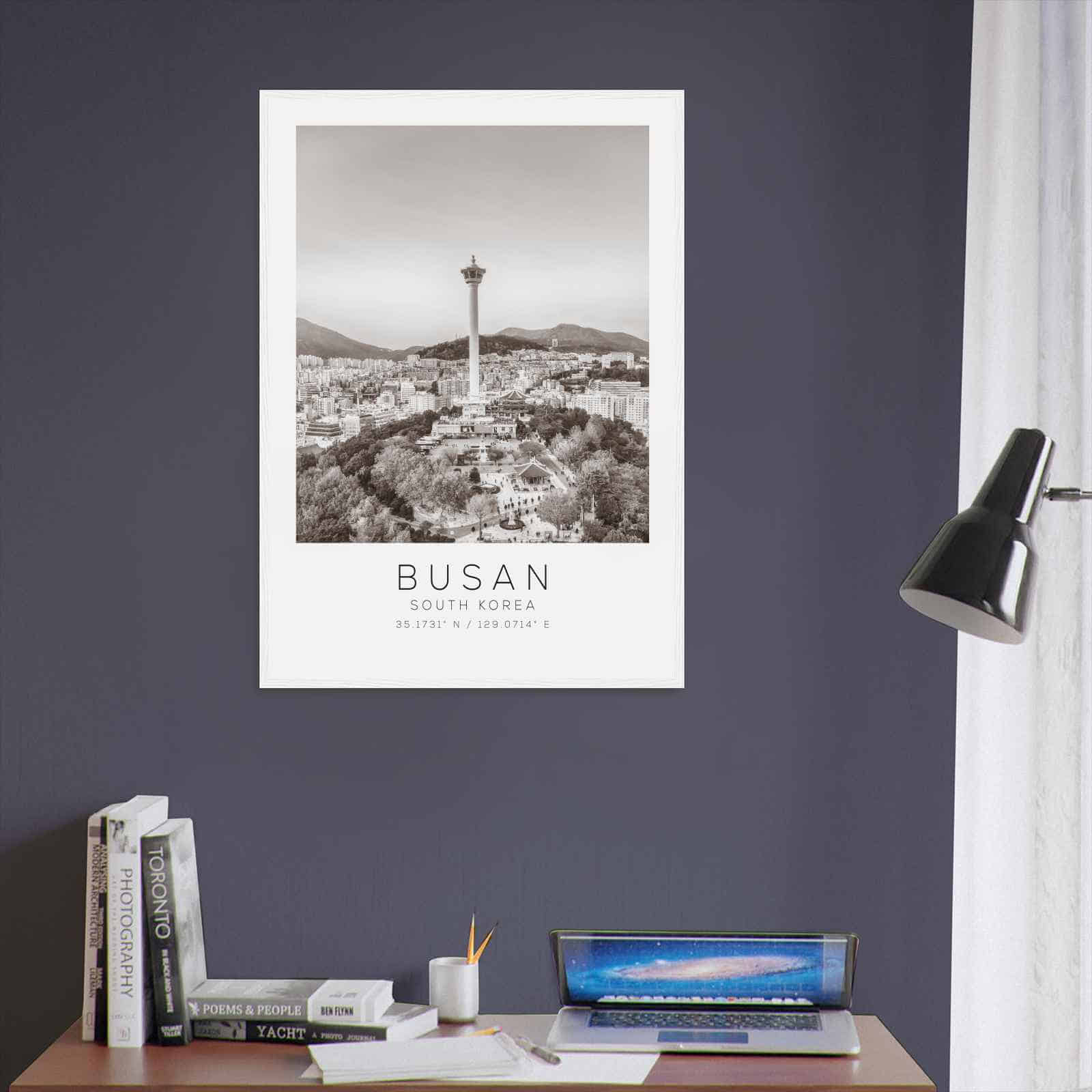 Busan South Korea Travel Photo Poster BW, Busan Travel Print ...