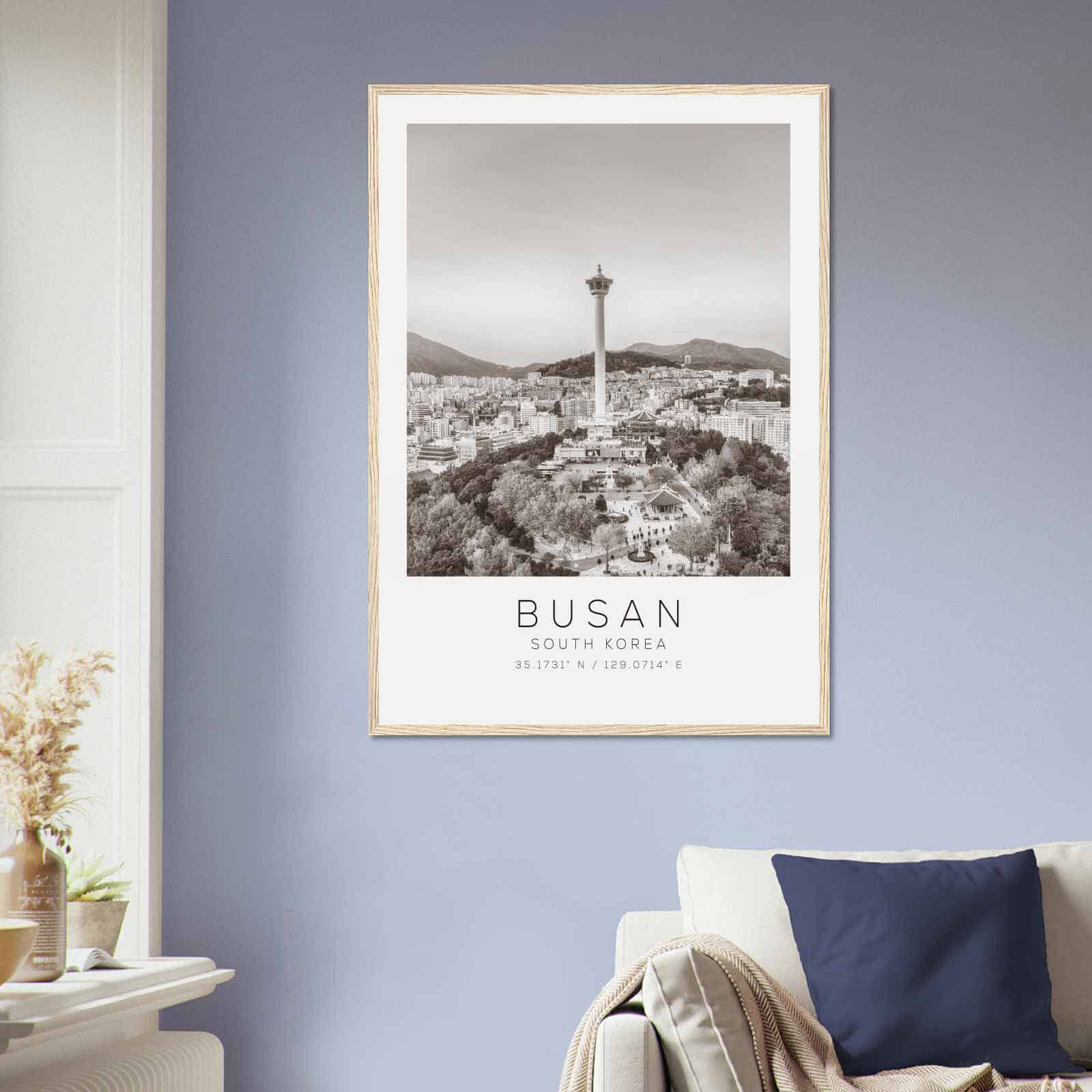 Busan South Korea Travel Photo Poster BW, Busan Travel Print ...