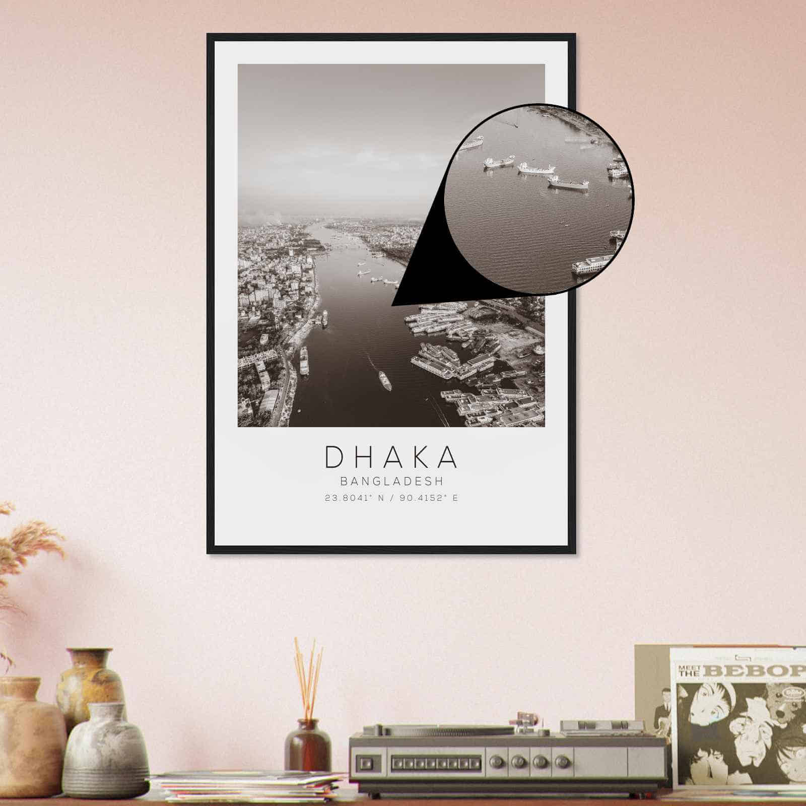 Dhaka Bangladesh Travel Photo Poster BW, Dhaka Travel Print, Minimalist ...