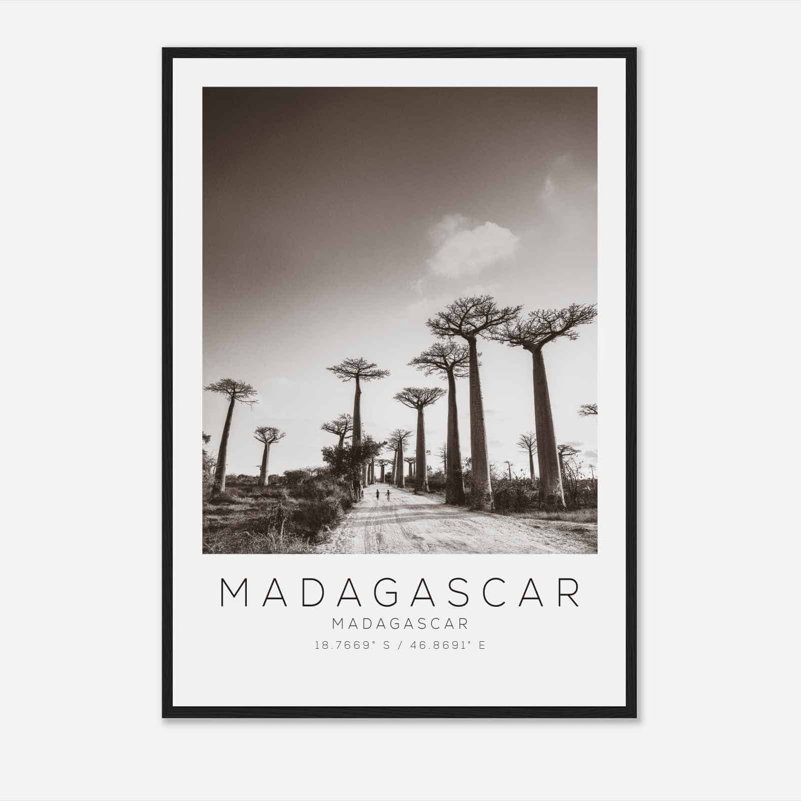 Madagascar Madagascar Travel Photo Poster BW, Madagascar Travel Print ...