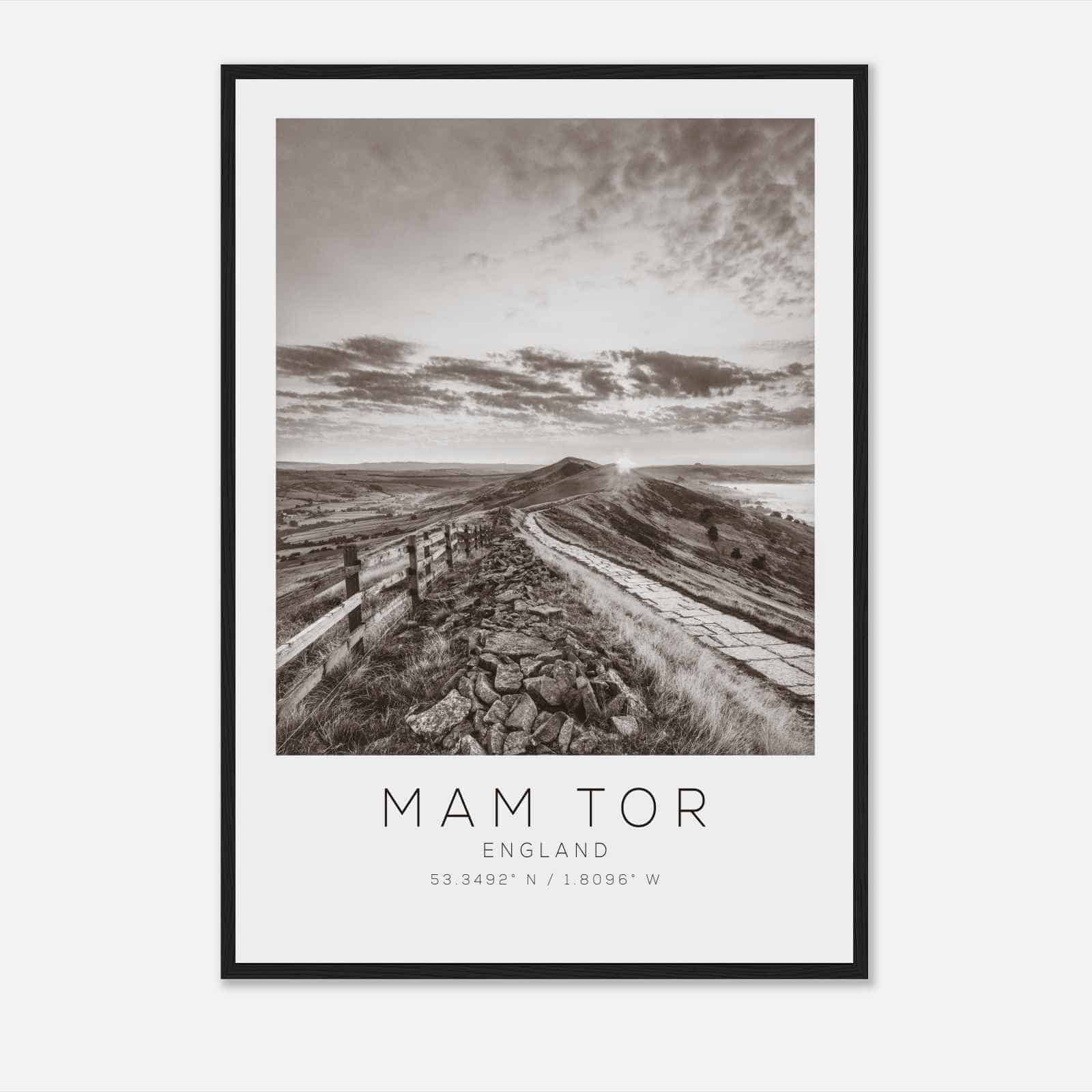 Mam Tor - Custom Maps & Posters