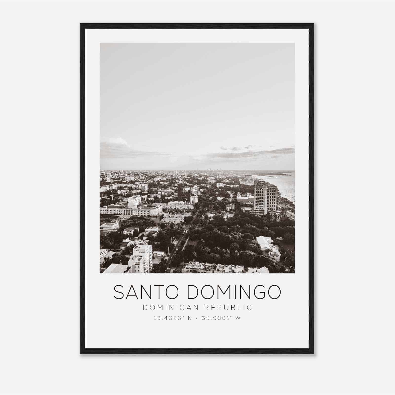 Santo Domingo Dominican Republic Travel Photo Poster BW, Santo Domingo ...