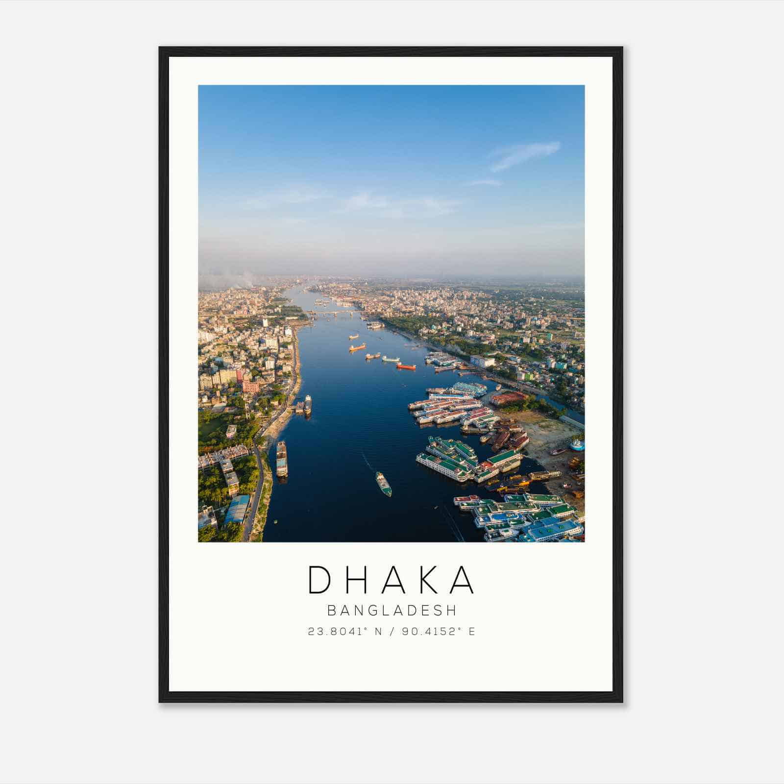 Dhaka Bangladesh Travel Photo Poster, Dhaka Travel Print, Minimalist ...