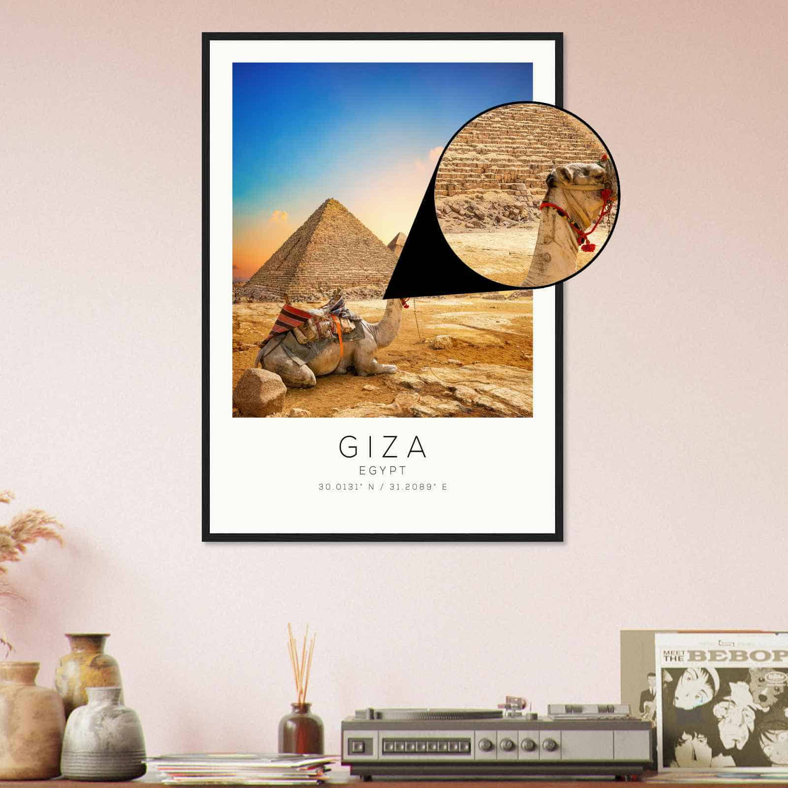 Giza Egypt Travel Photo Poster, Giza Travel Print, Minimalist Travel ...