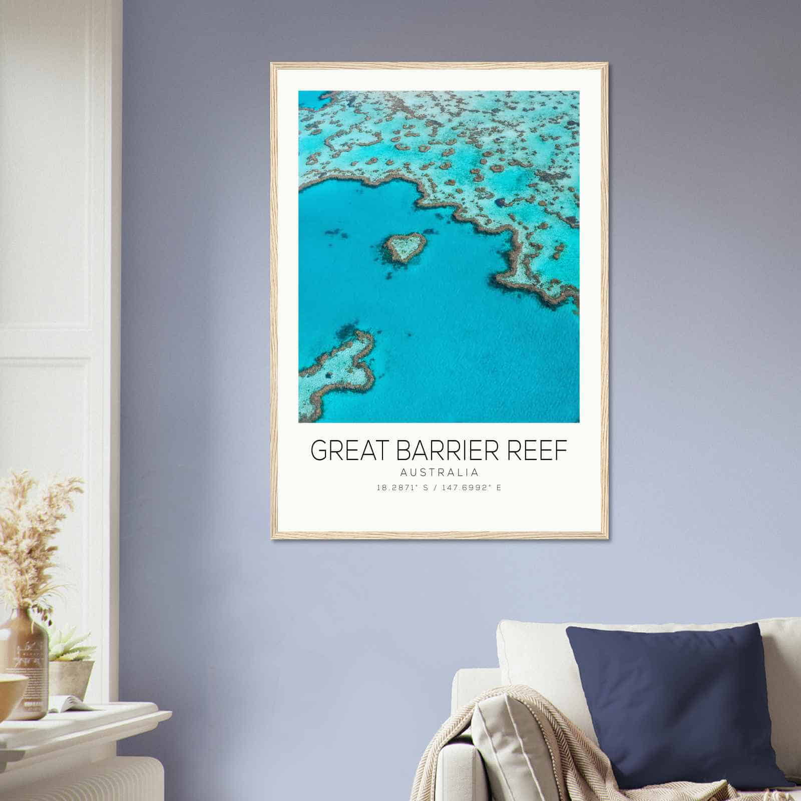 Great Barrier Reef Australia Travel Photo Poster, Great Barrier Reef ...