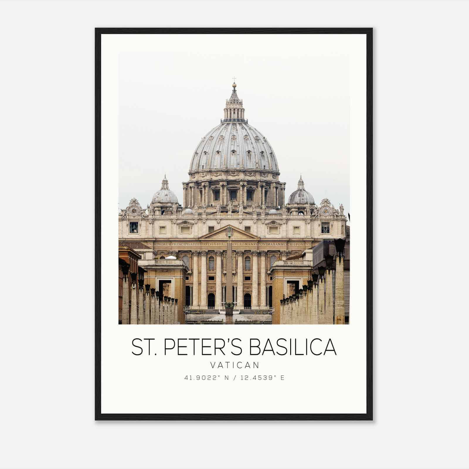 St. Peter's Basilica Vatican Travel Photo Poster, St. Peter's Basilica ...
