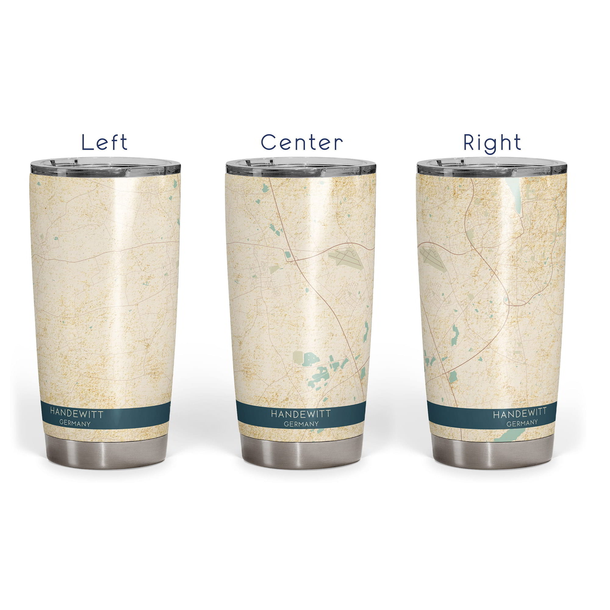 Vintage Handewitt Germany Map Tumbler - 20oz Stainless Steel Travel ...