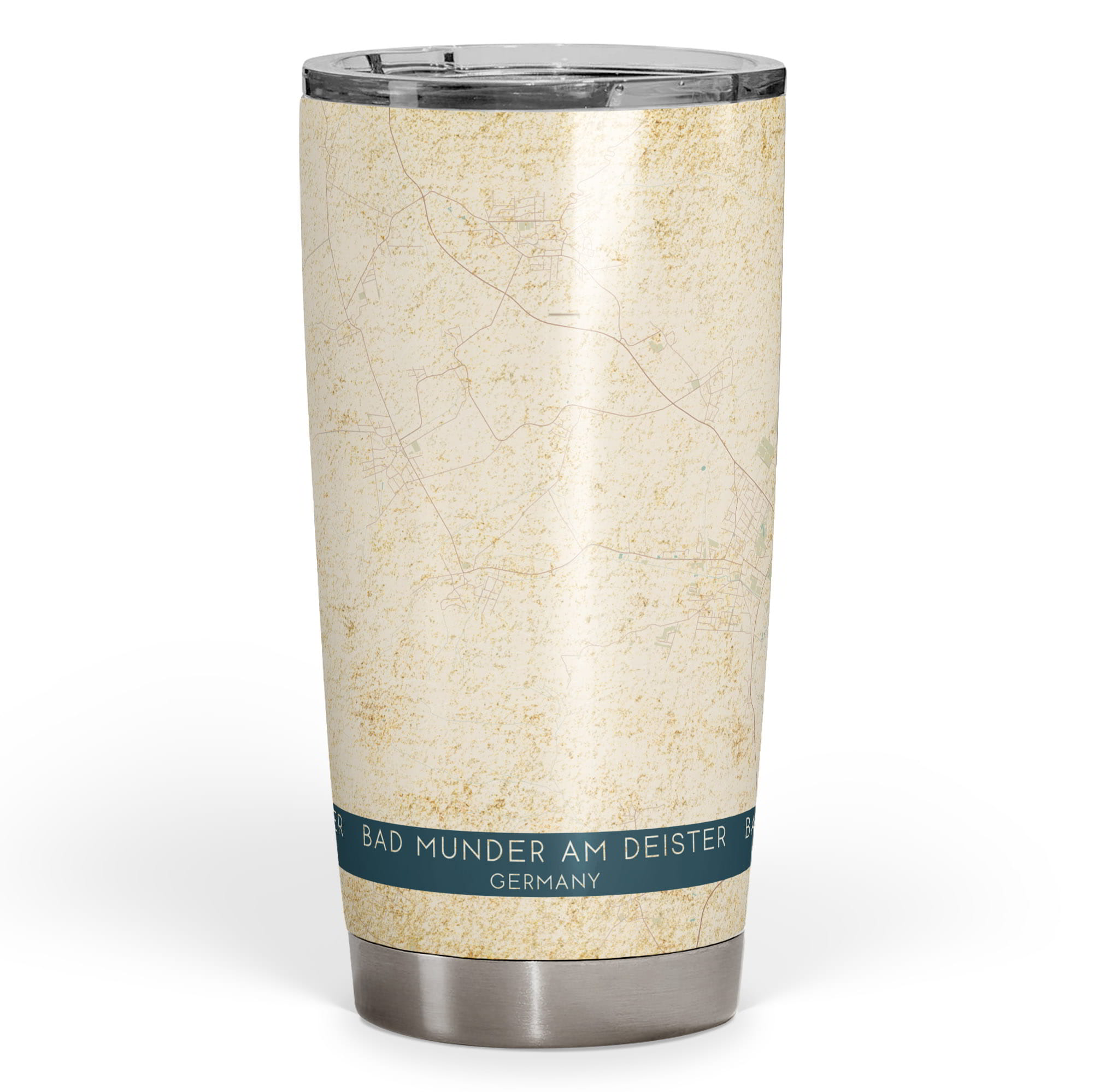 Vintage Bad Munder am Deister Germany Map Tumbler - 20oz Stainless ...