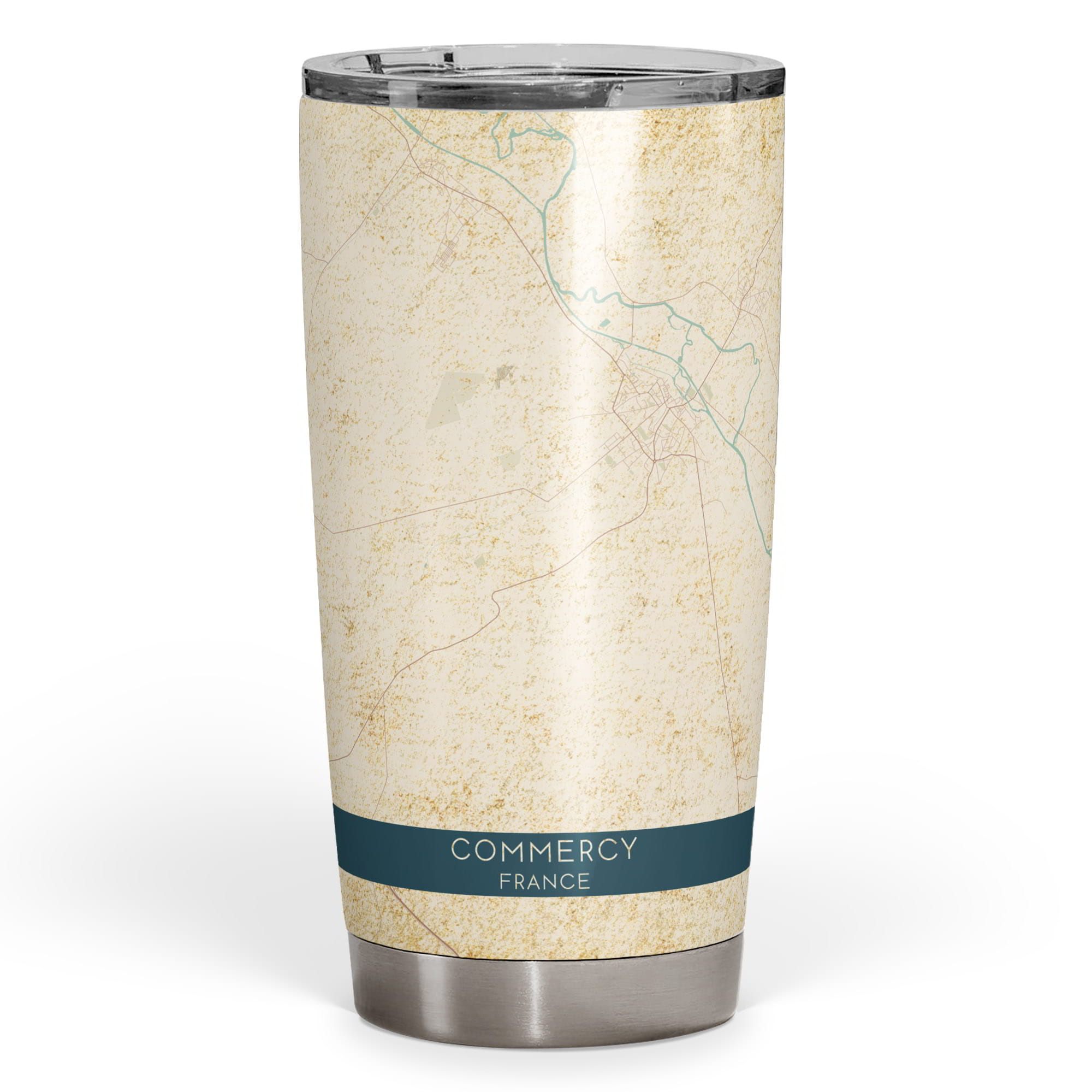 Custom Commercy France Map Tumbler - Mapmory