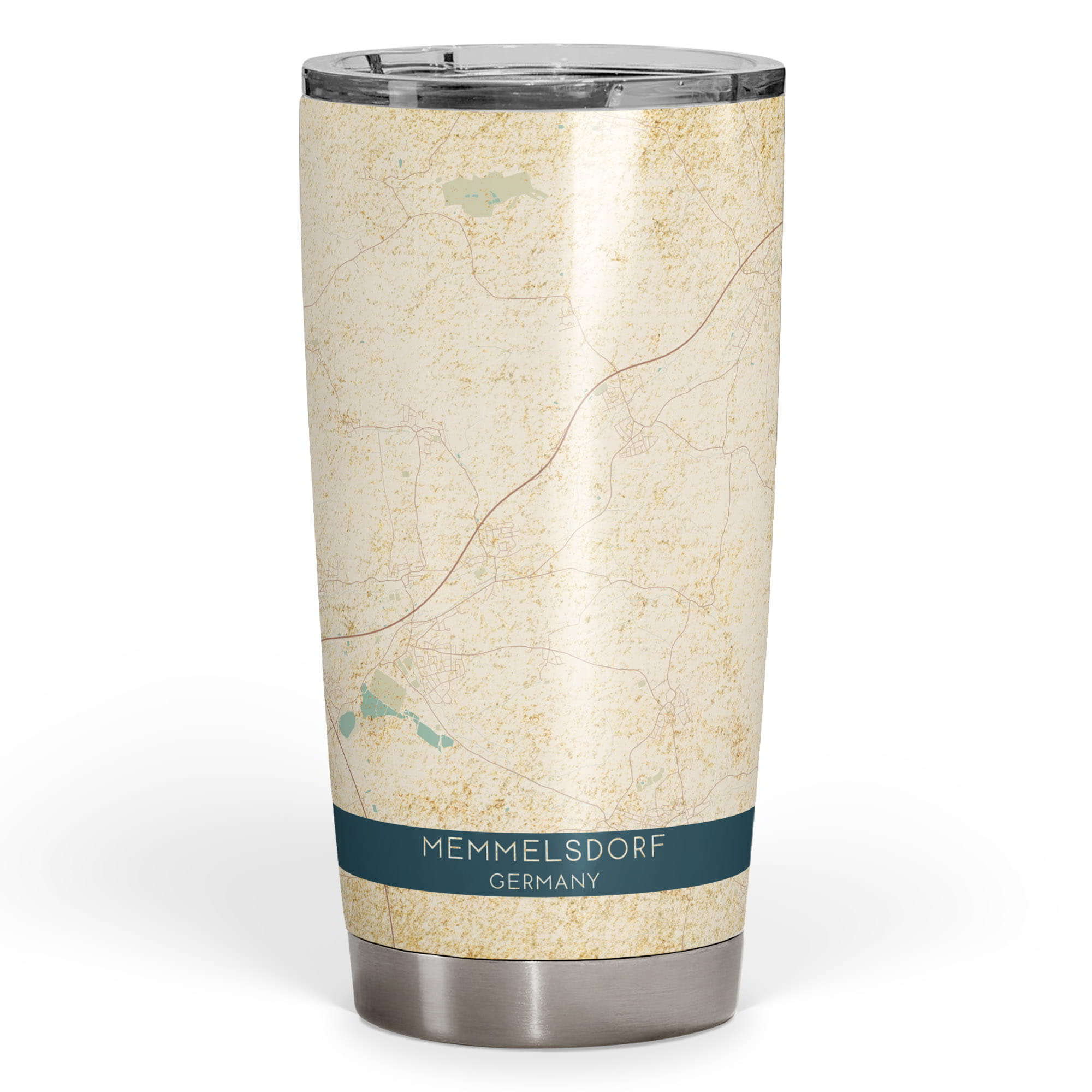 Vintage Memmelsdorf Germany Map Tumbler - 20oz Stainless Steel Travel ...