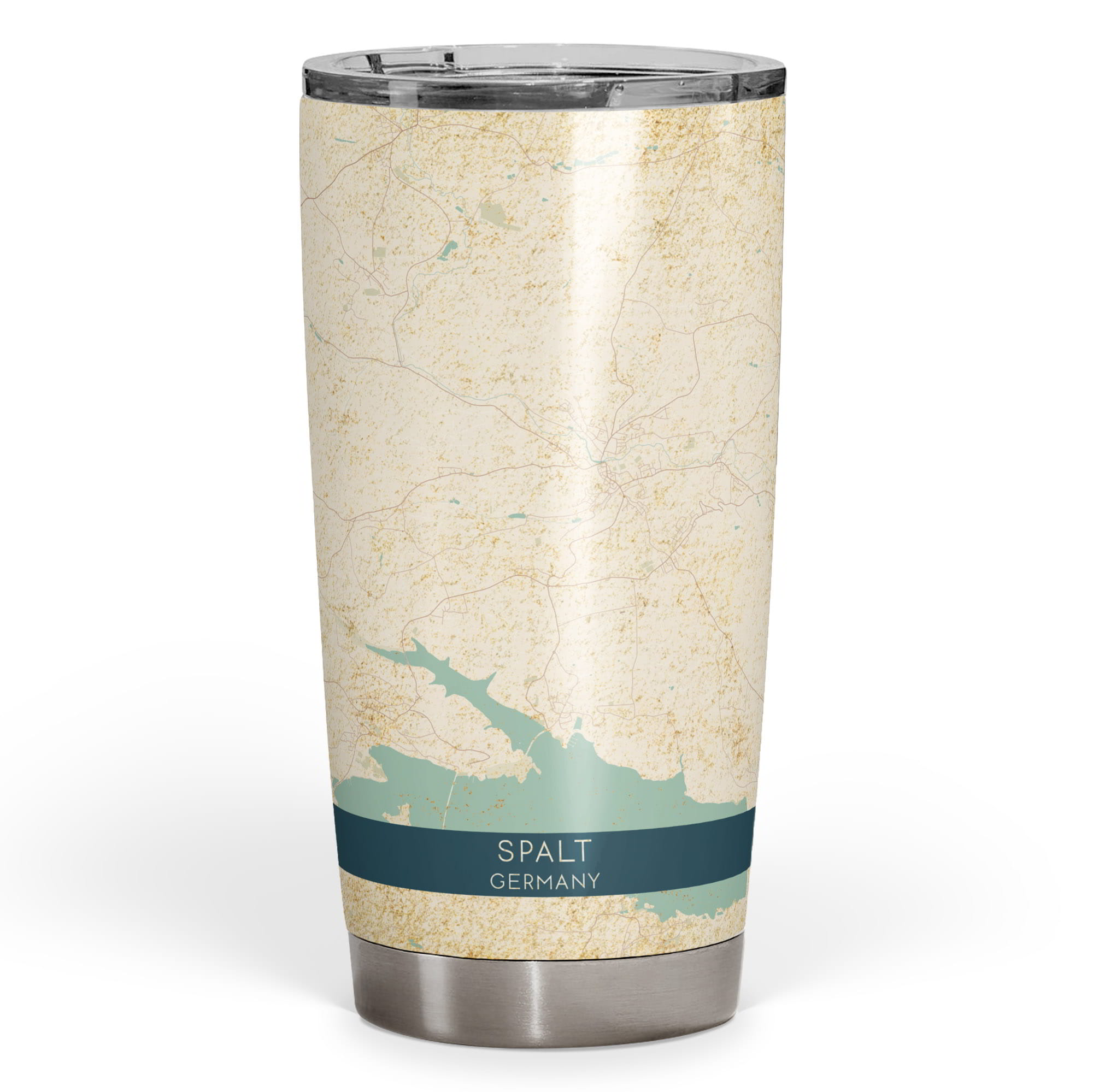 Vintage Spalt Germany Map Tumbler - 20oz Stainless Steel Travel Tumbler ...