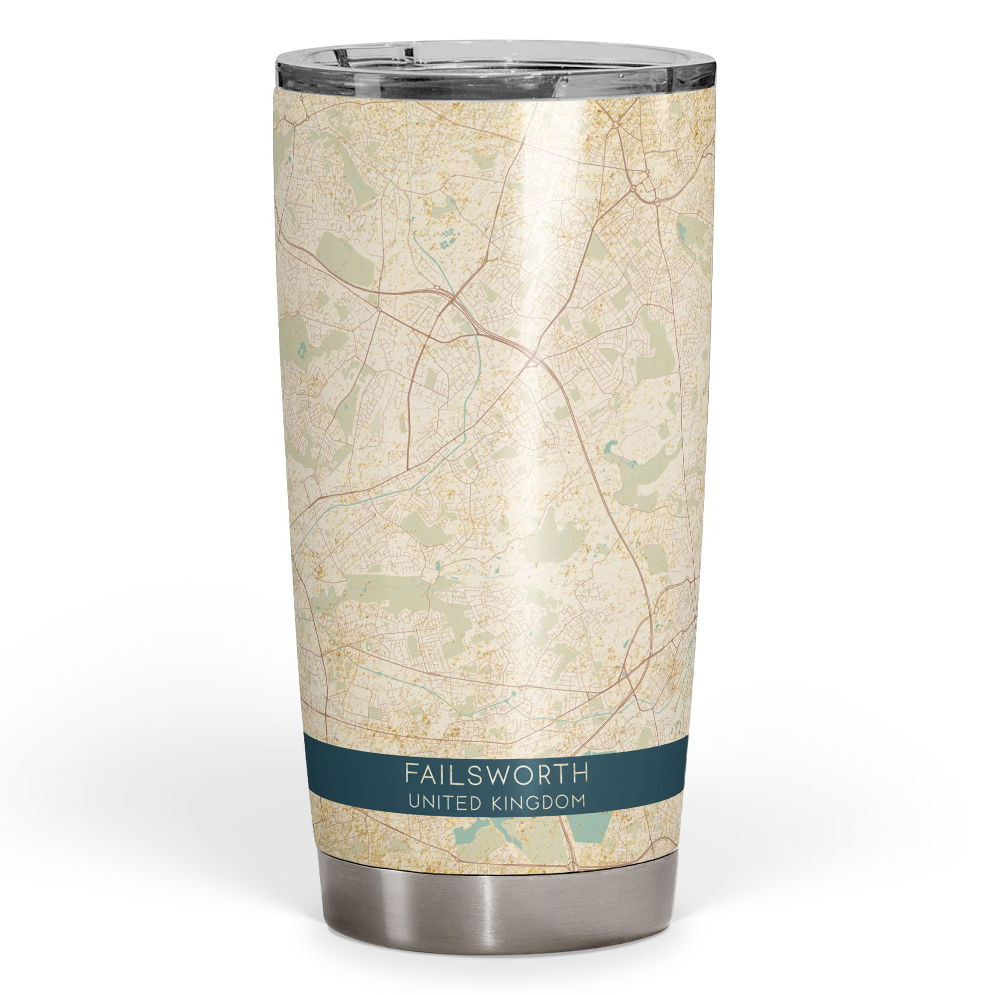 Custom Failsworth United Kingdom Map Tumbler - Mapmory