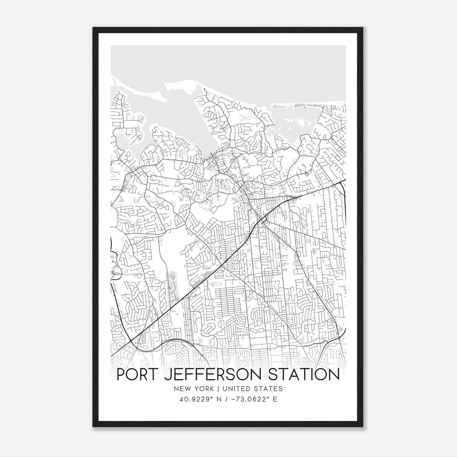 Custom Port Jefferson Station United States Map Poster - Mapmory