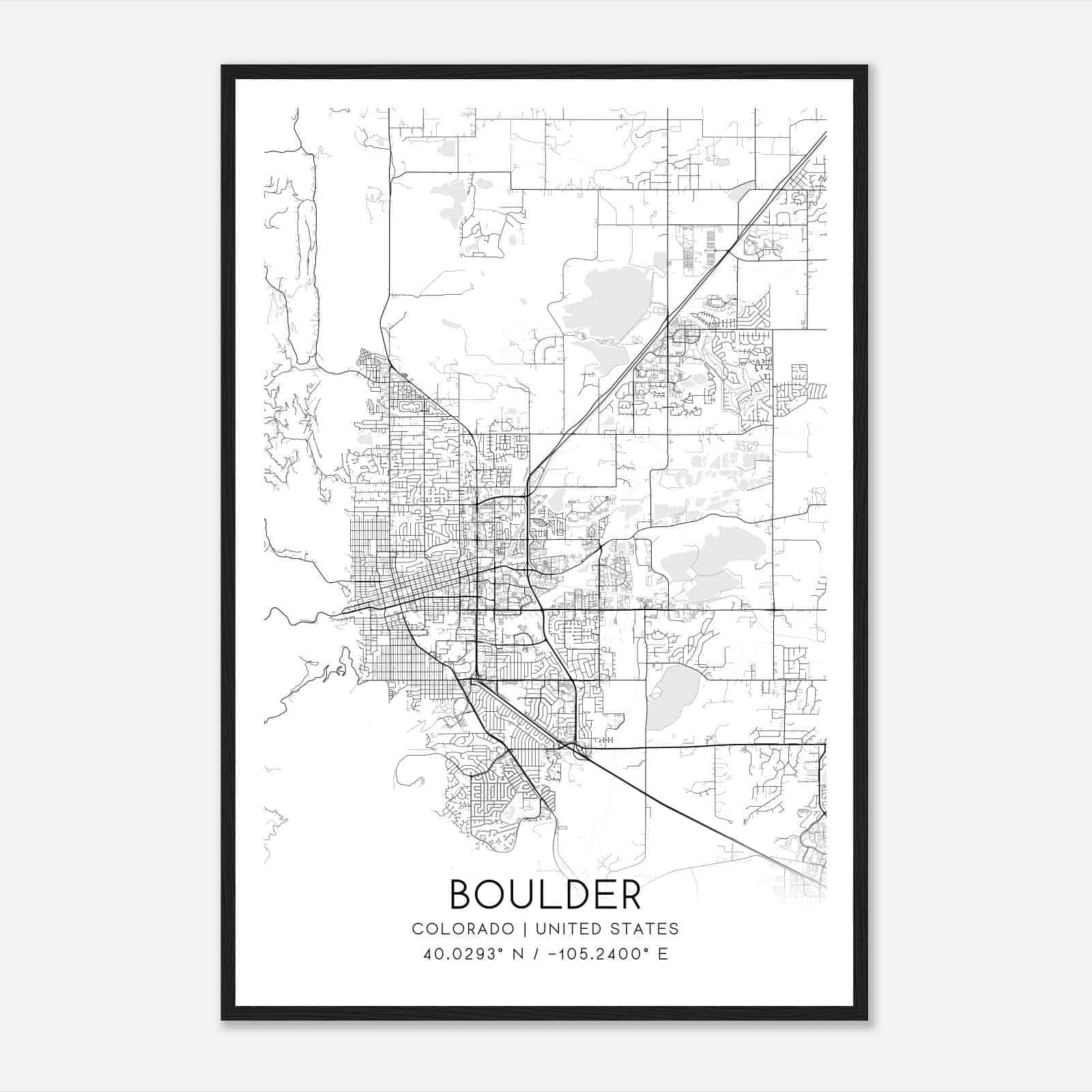 Custom Colorado United States Map Poster - Mapmory