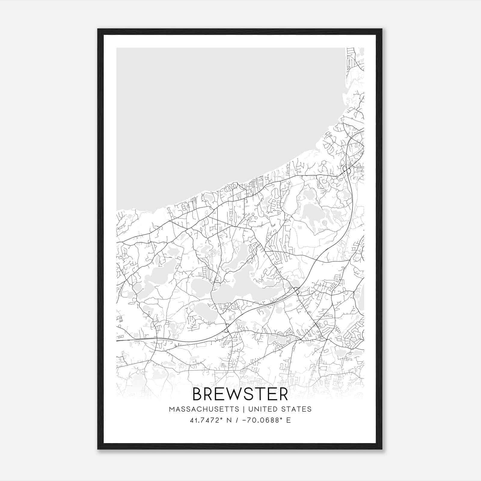 Custom Brewster United States Map Poster - Mapmory