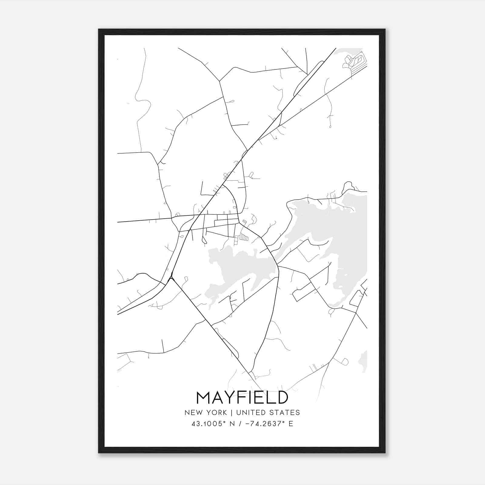 Custom Mayfield United States Map Poster - Mapmory