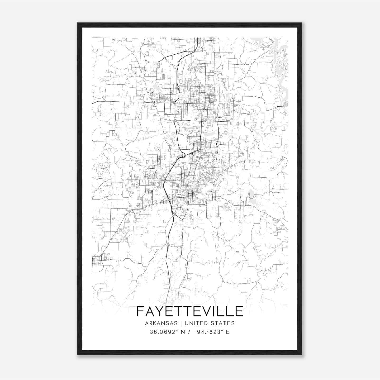 Westbrook Maine Map Poster, Modern Home Decor Wall Art Print - Custom Maps & Posters