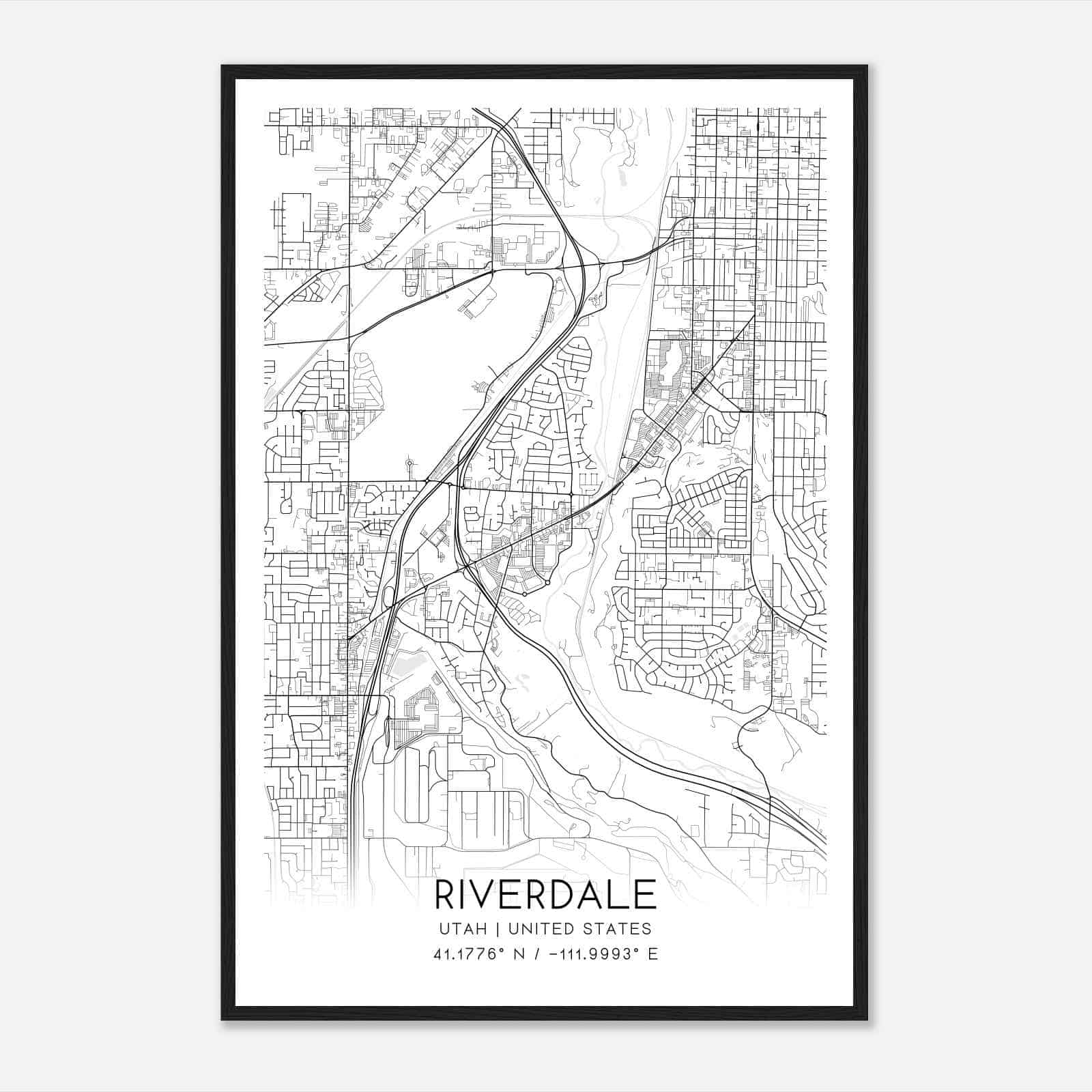Custom Riverdale United States Map Poster - Mapmory
