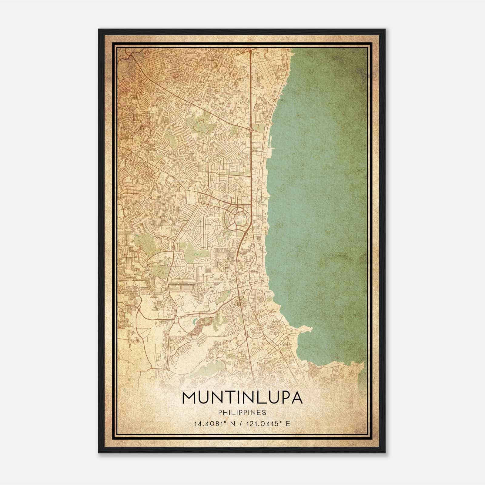 Vintage Muntinlupa Philippines Map Poster, Muntinlupa City Road Wall ... Vintage Muntinlupa Philippines Map Poster, Muntinlupa City Road Wall ...