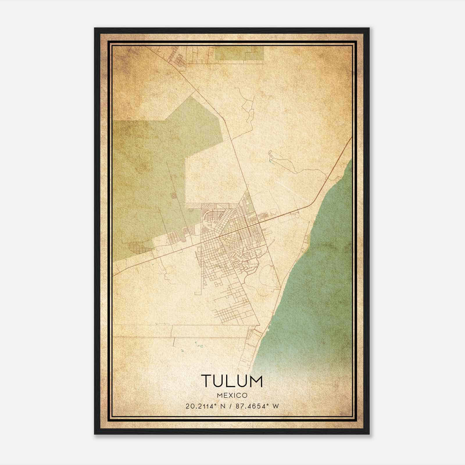 Tulum - Custom Maps & Posters