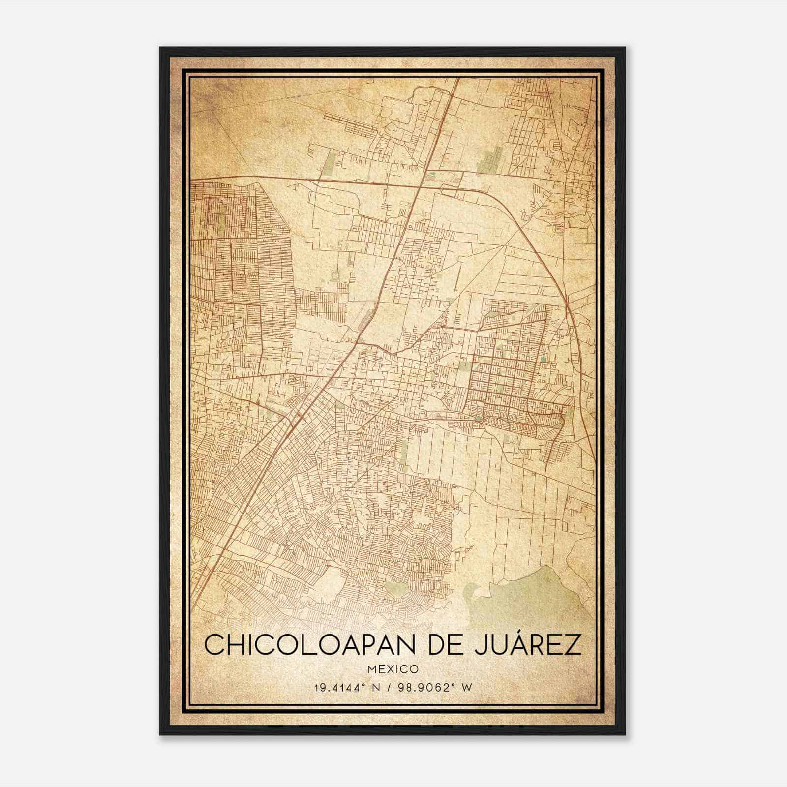 Chicoloapan de Juarez - Custom Maps & Posters