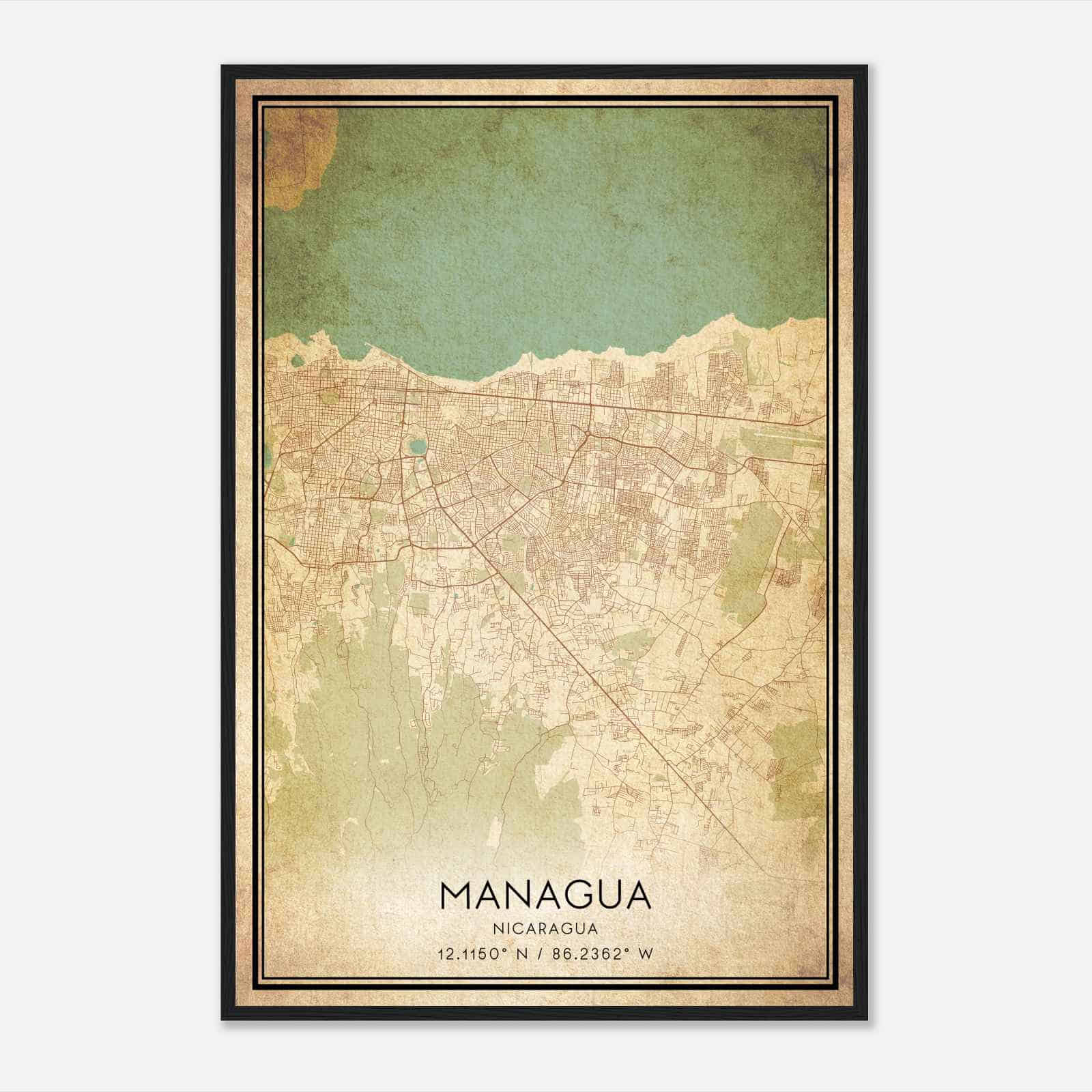 Managua - Custom Maps & Posters