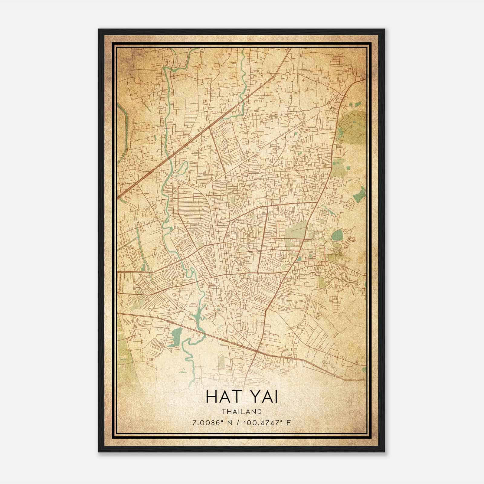 Hat Yai - Custom Maps & Posters