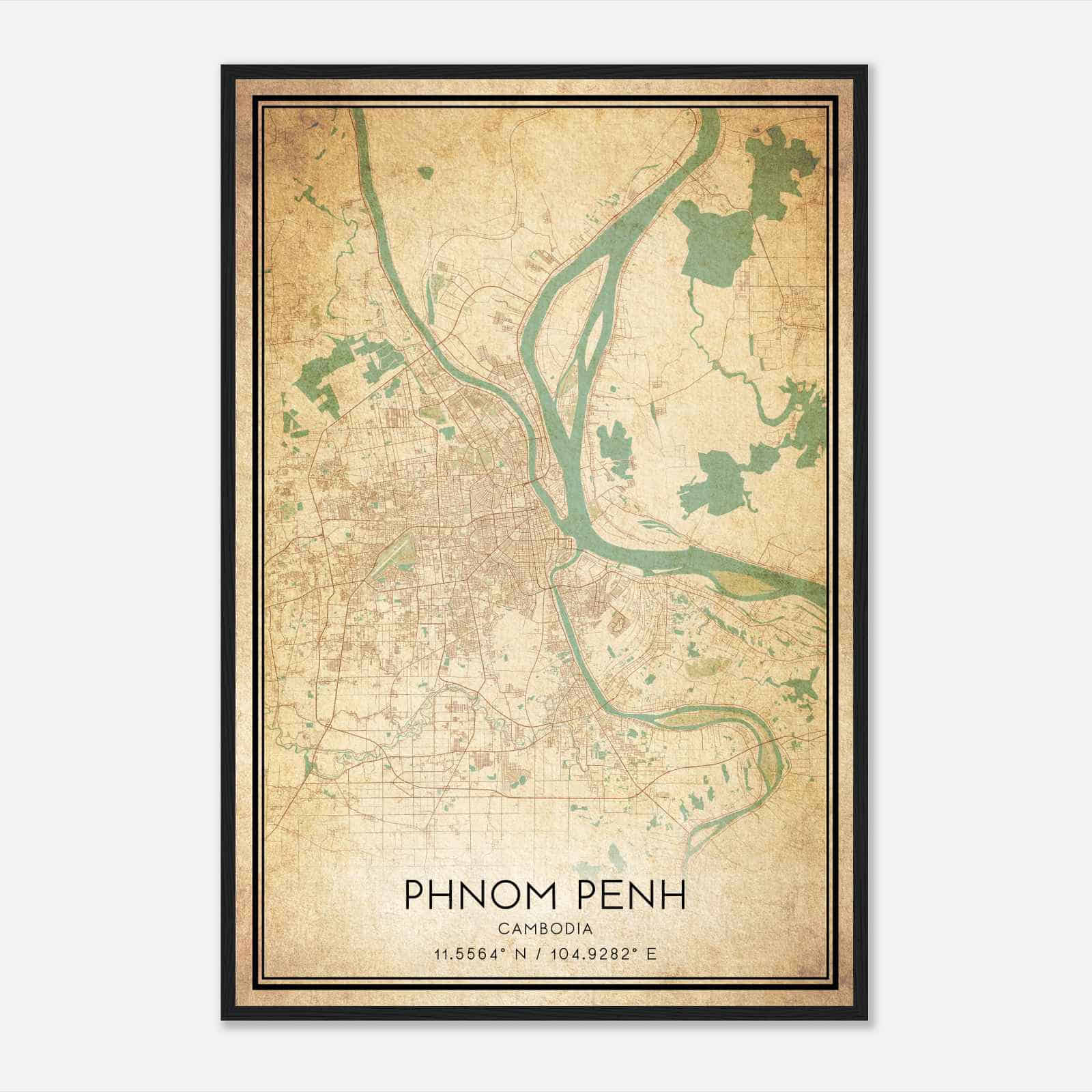 Phnom Penh - Custom Maps & Posters