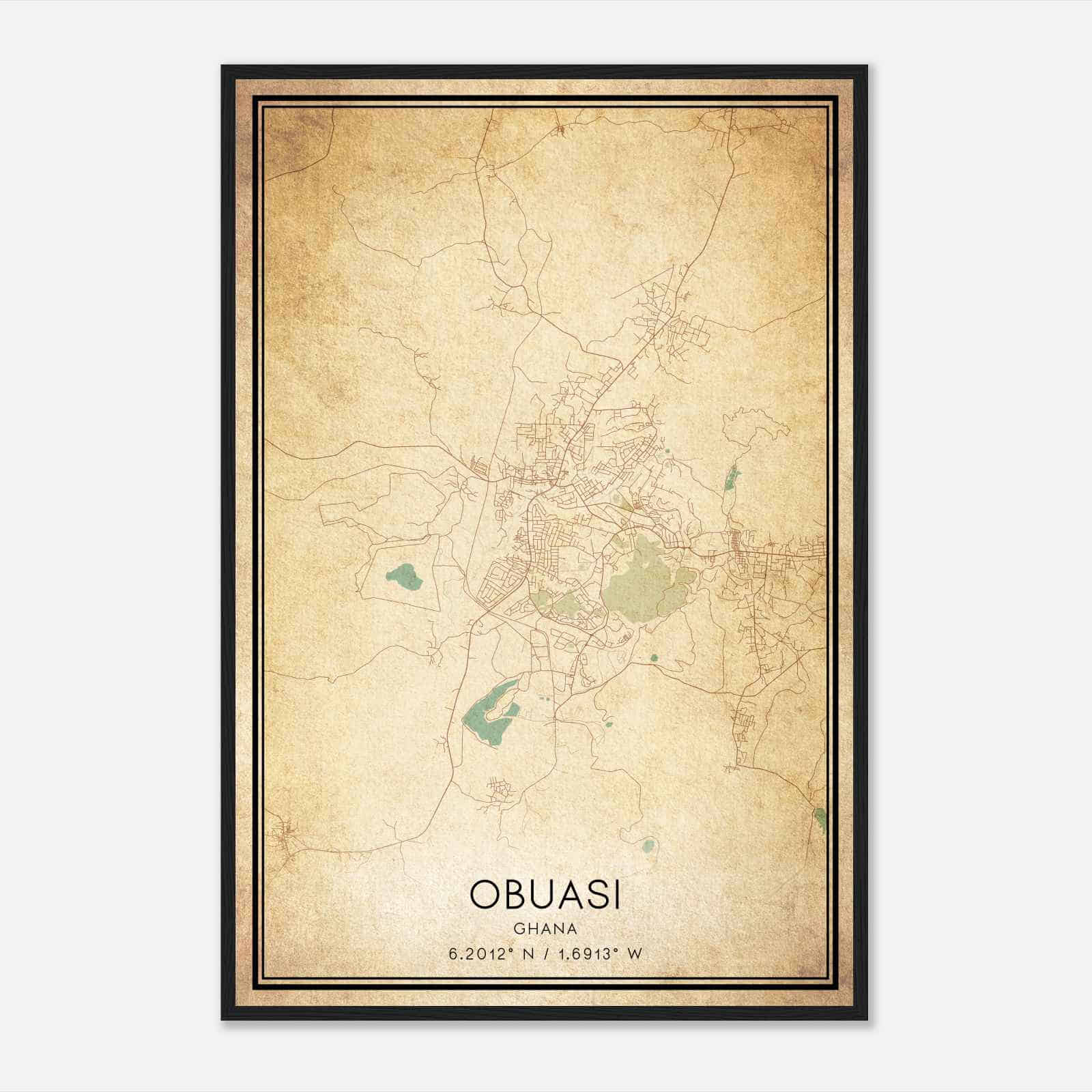 Obuasi - Custom Maps & Posters