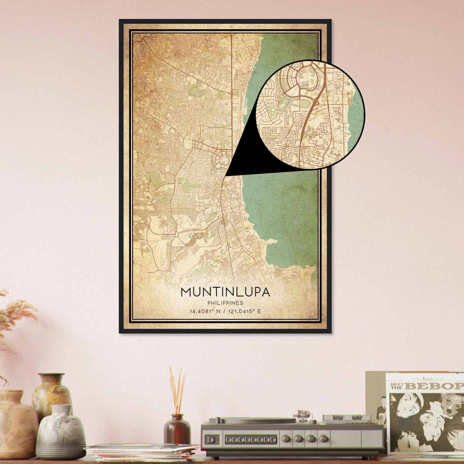 Vintage Muntinlupa Philippines Map Poster, Muntinlupa City Road Wall ... Vintage Muntinlupa Philippines Map Poster, Muntinlupa City Road Wall ...