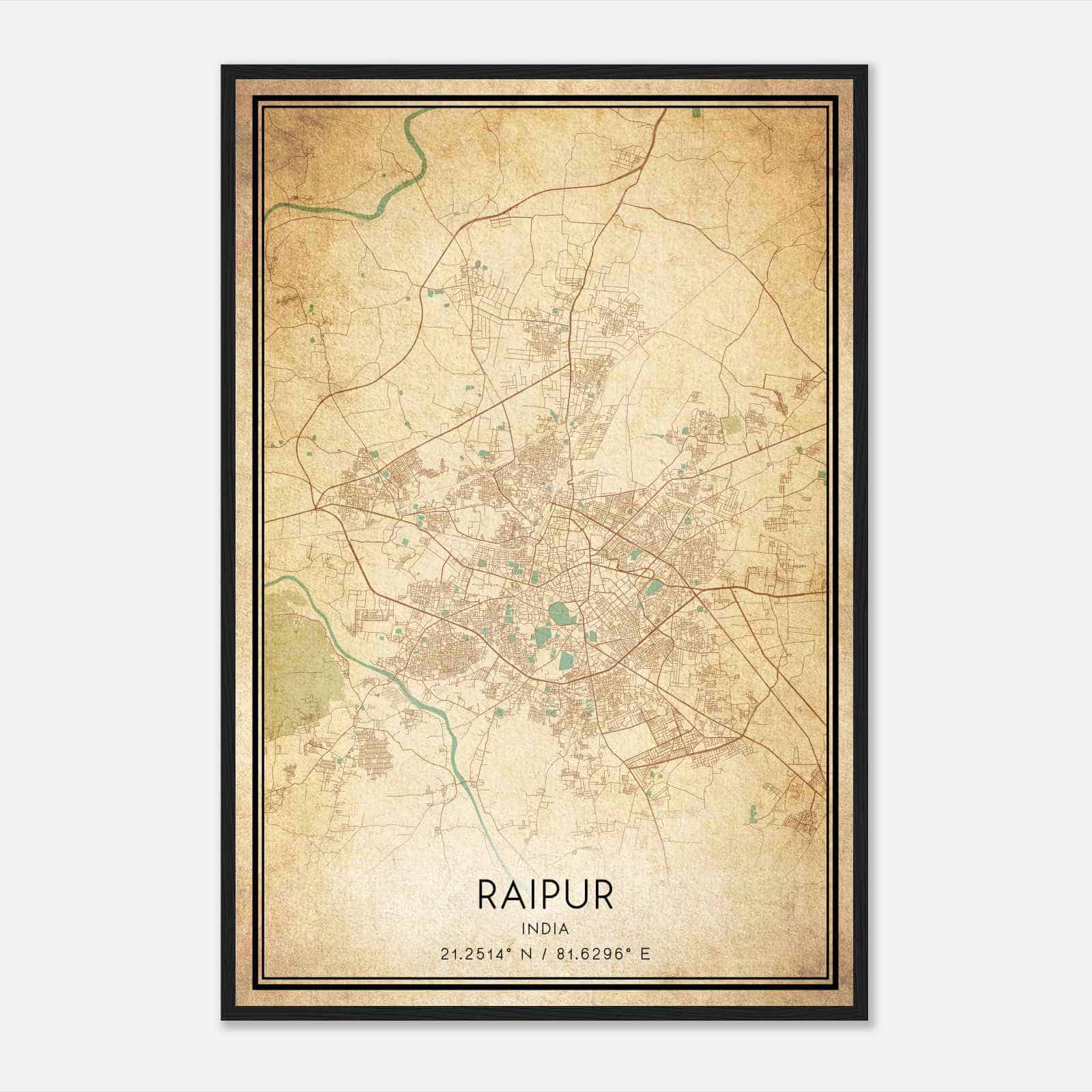 Raipur - Custom Maps & Posters