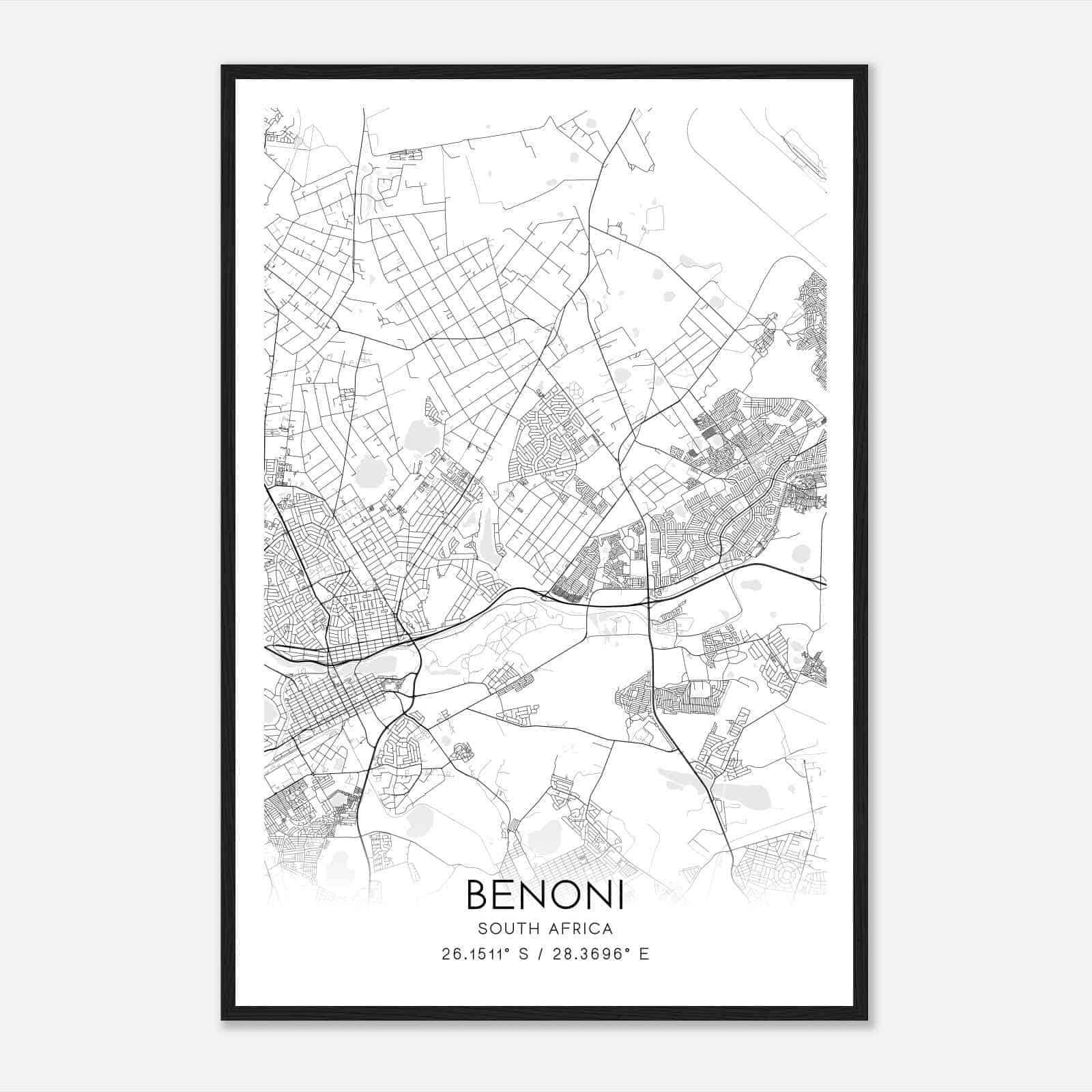 Benoni - Custom Maps & Posters