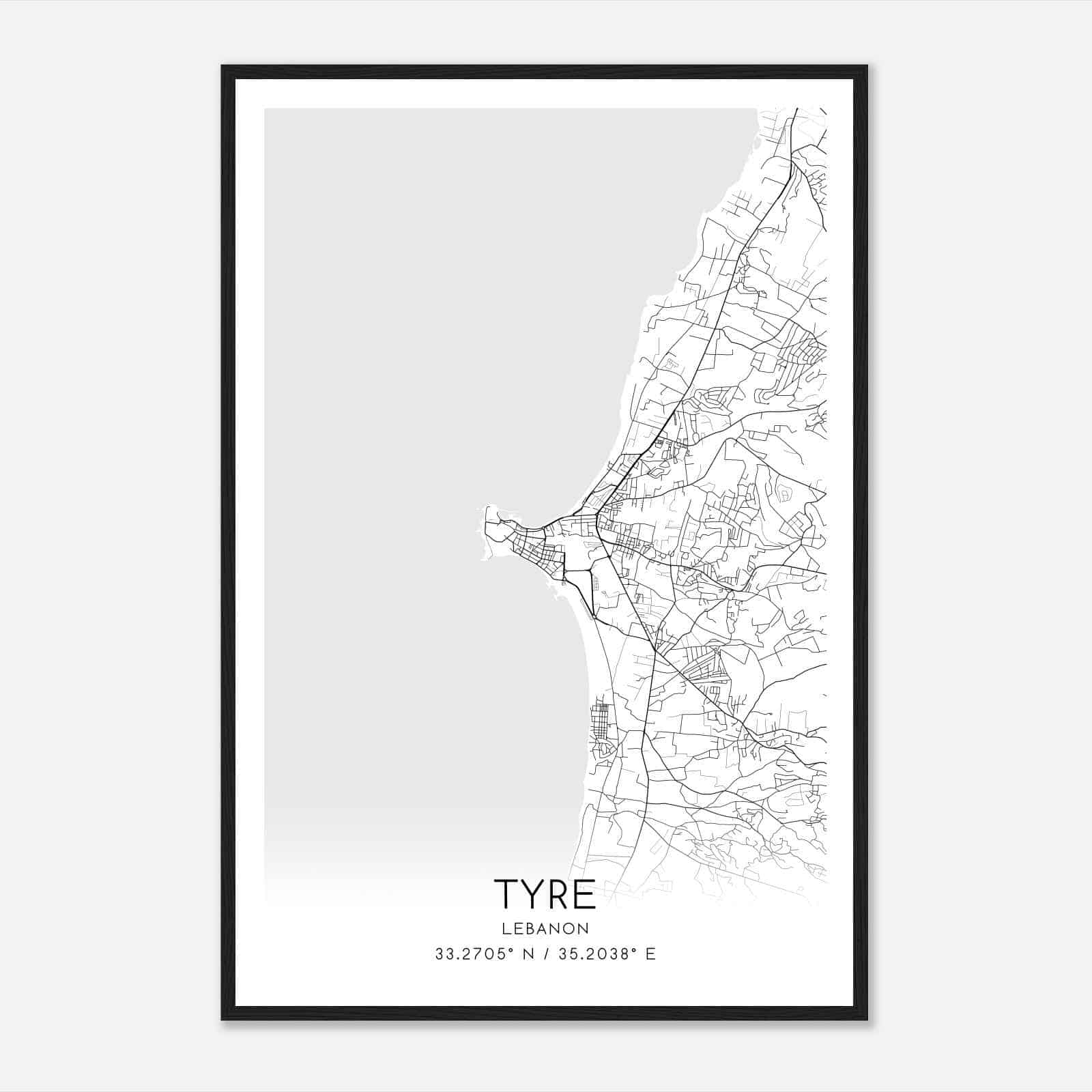 Tyre - Custom Maps & Posters
