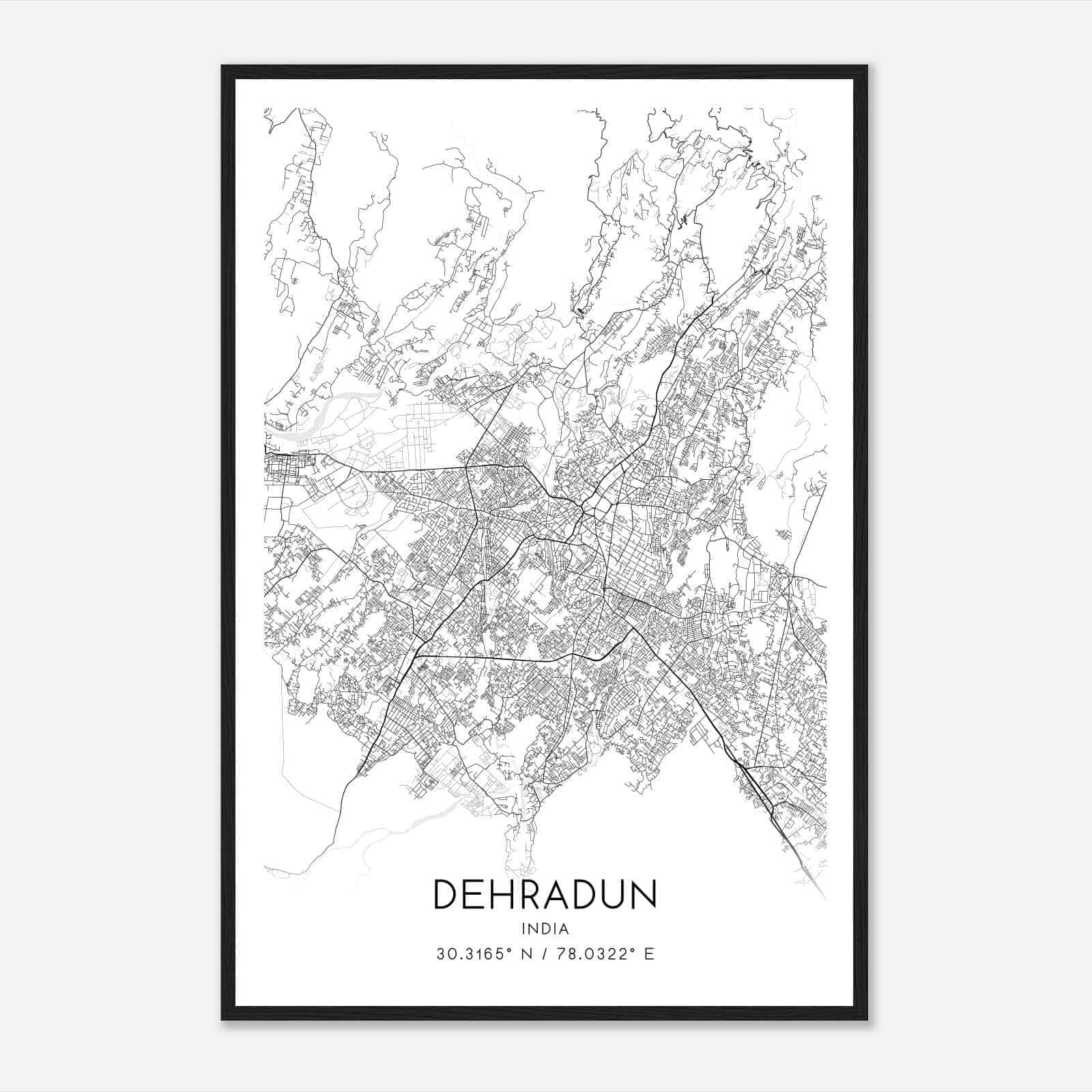 Dehradun - Custom Maps & Posters