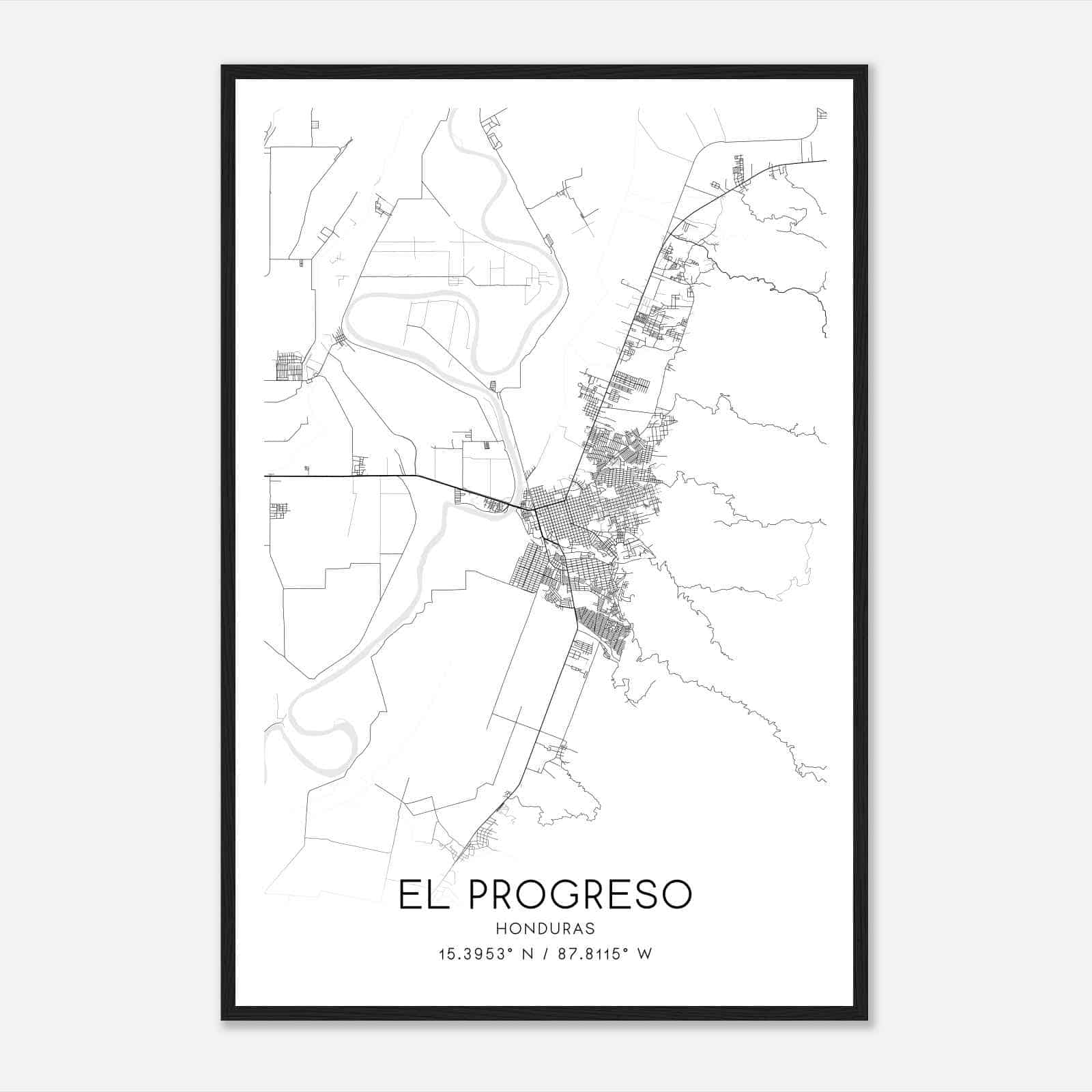 El Progreso - Custom Maps & Posters