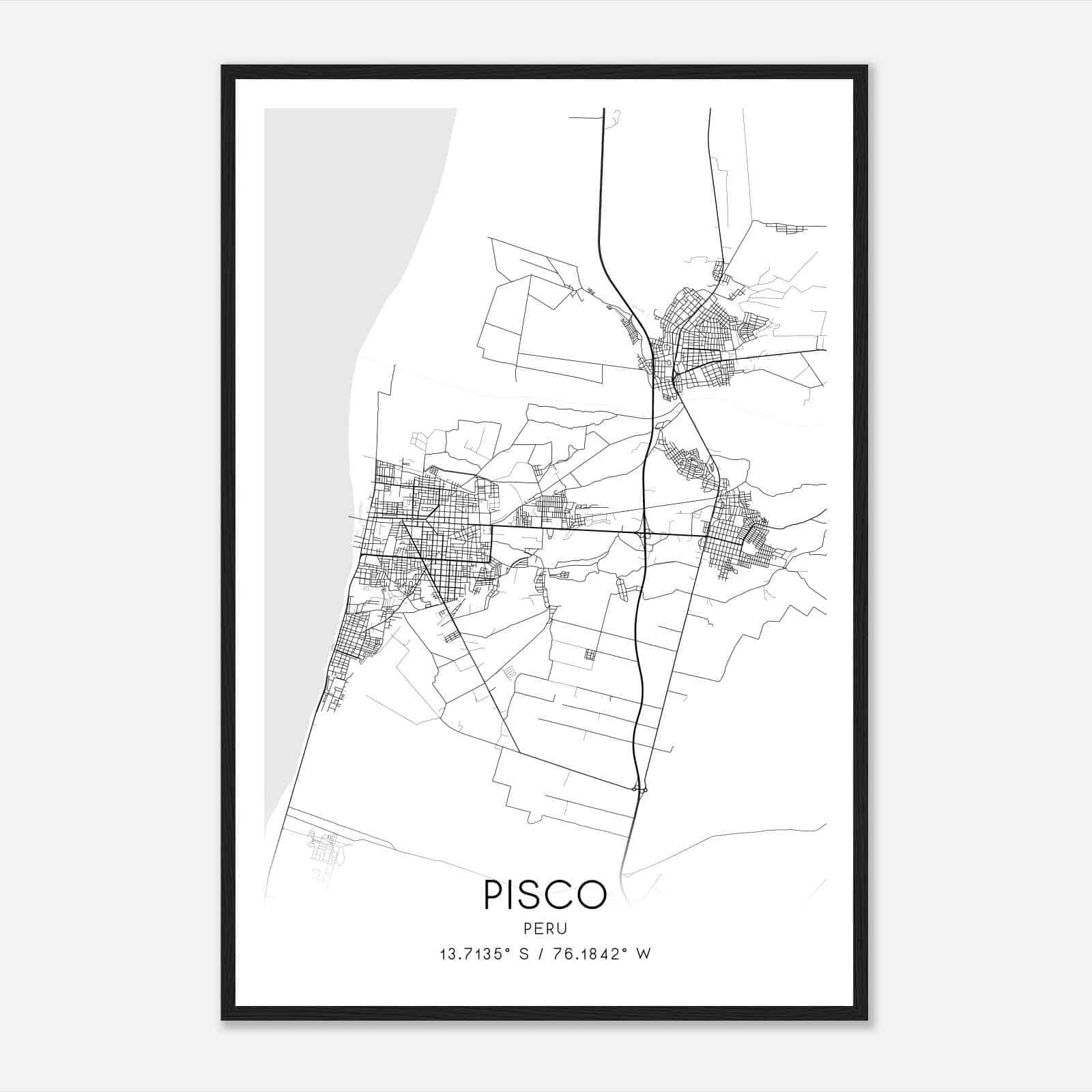 Pisco - Custom Maps & Posters