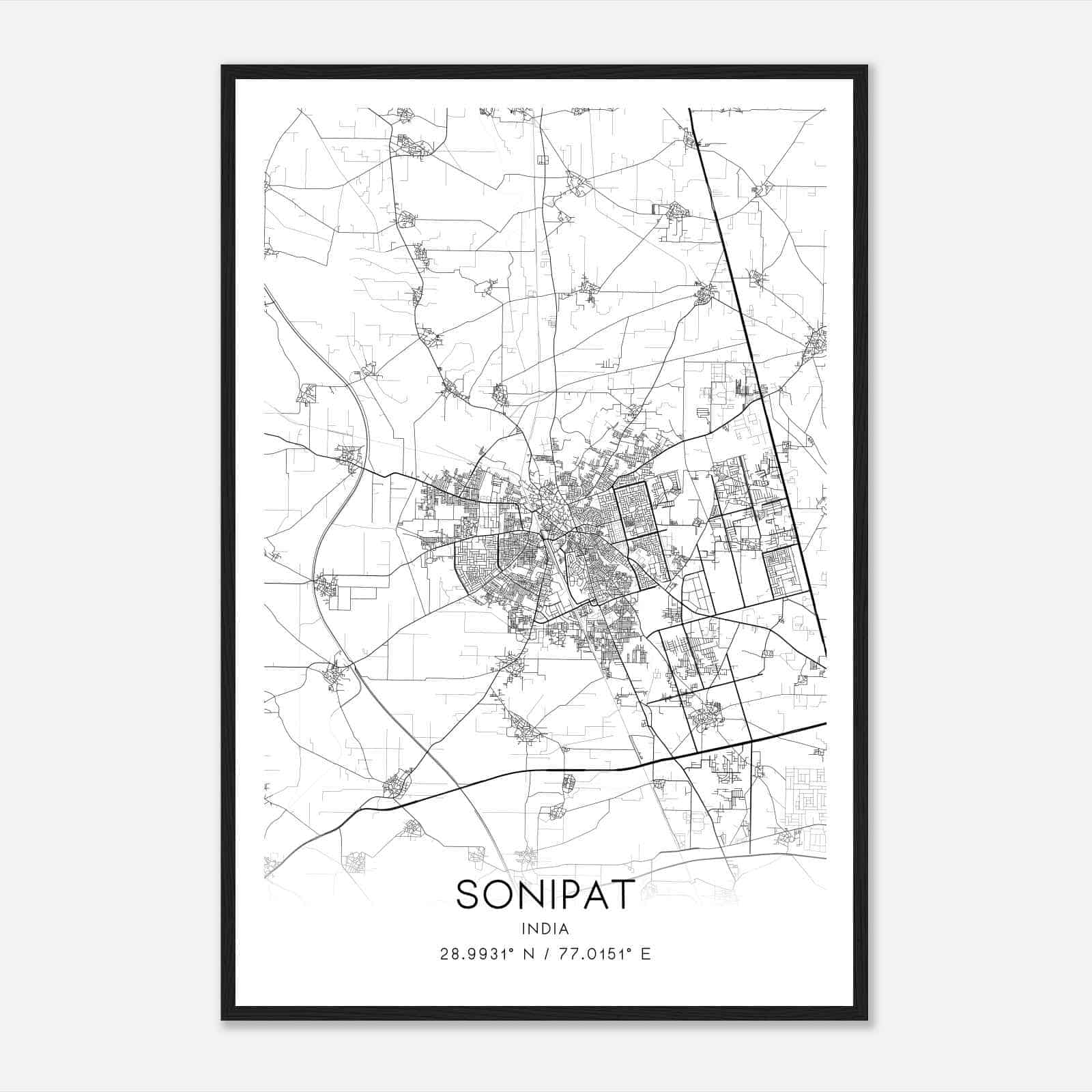 Sonipat - Custom Maps & Posters