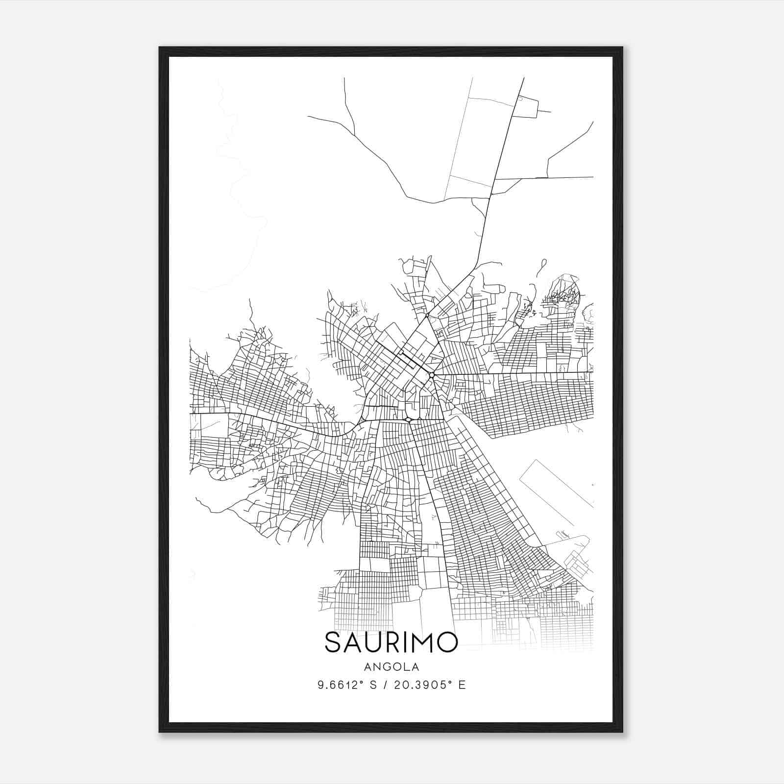 Saurimo - Custom Maps & Posters