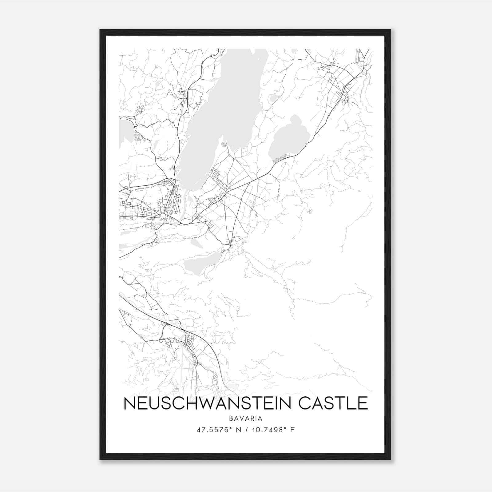 Neuschwanstein Castle - Custom Maps & Posters