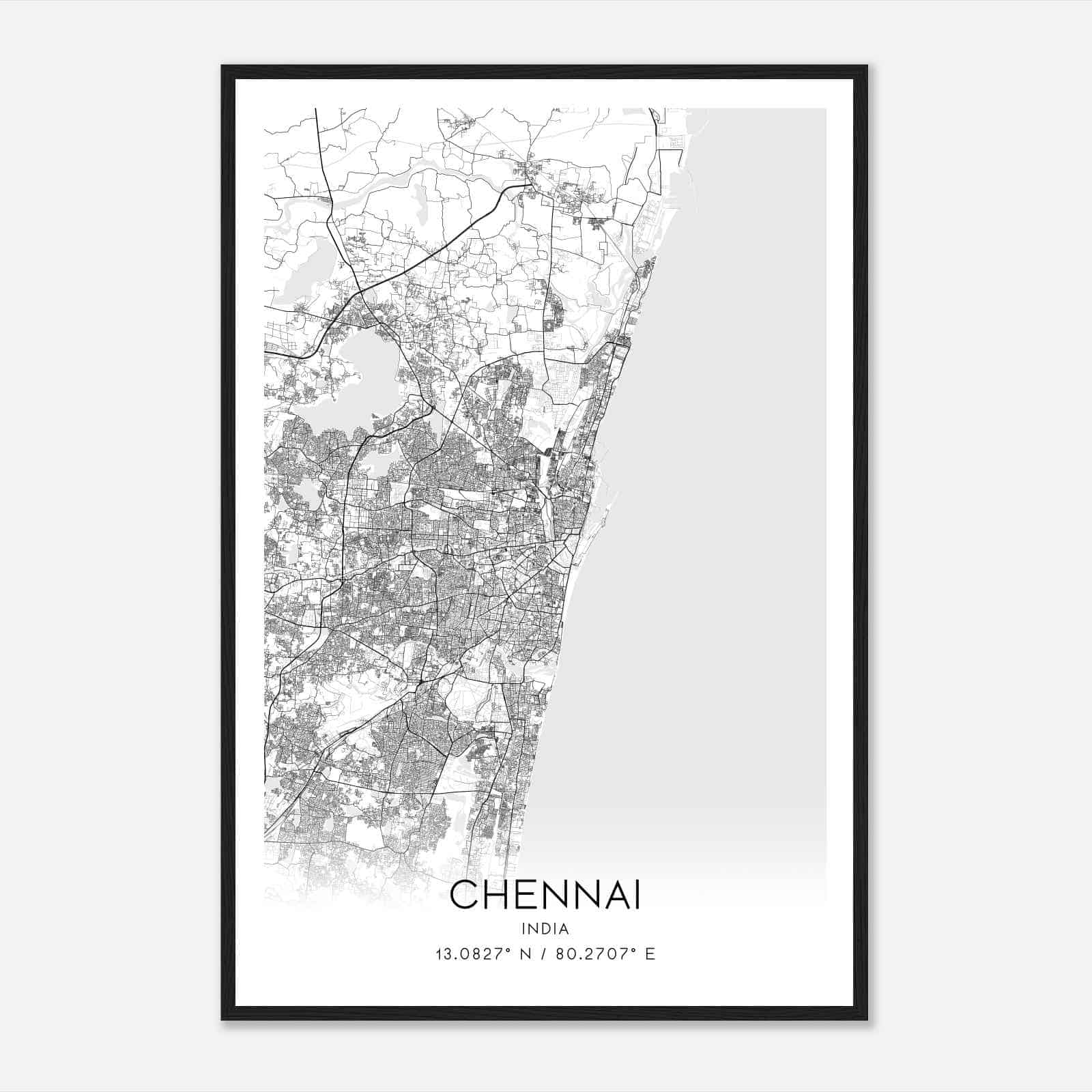 Chennai - Custom Maps & Posters
