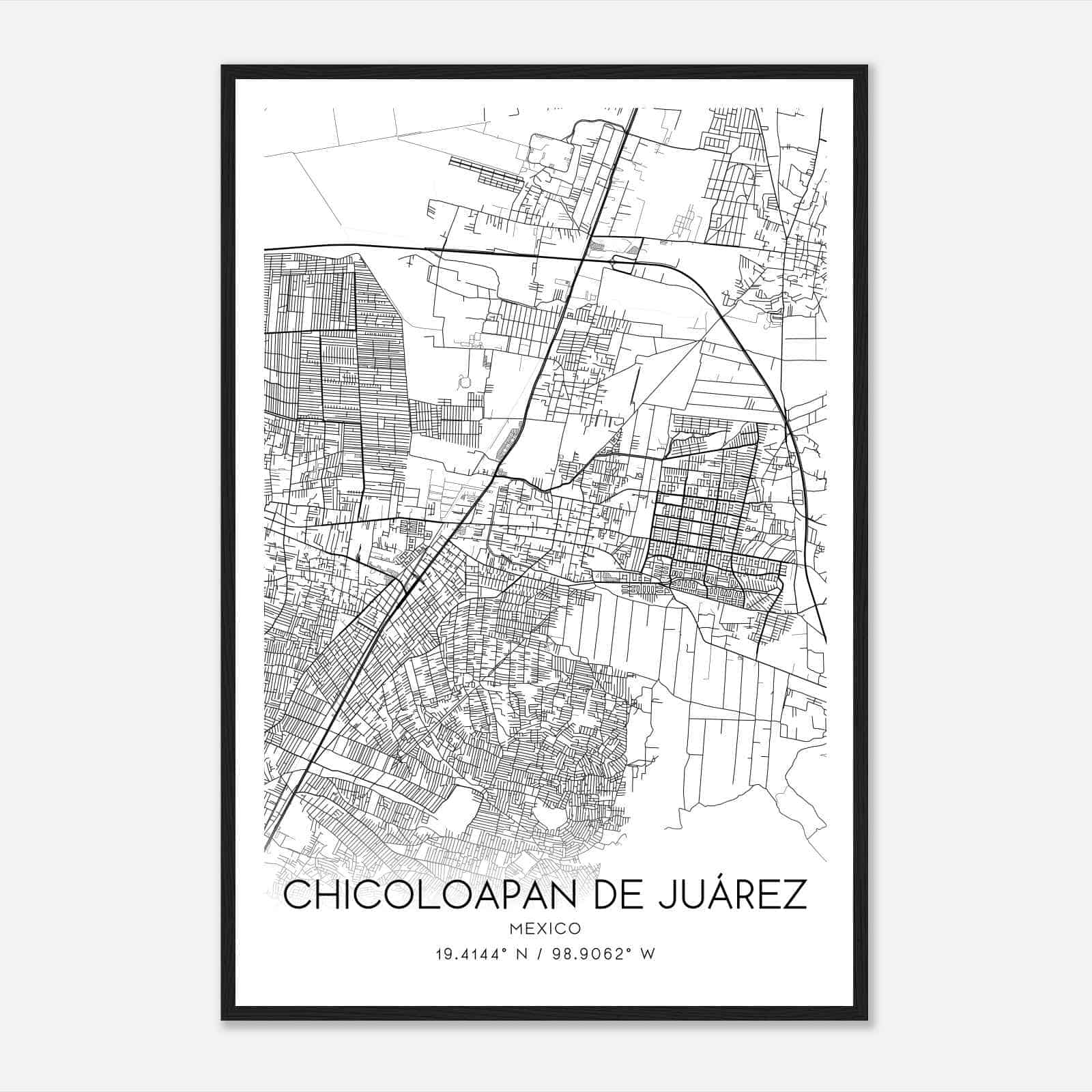 Chicoloapan de Juarez - Custom Maps & Posters