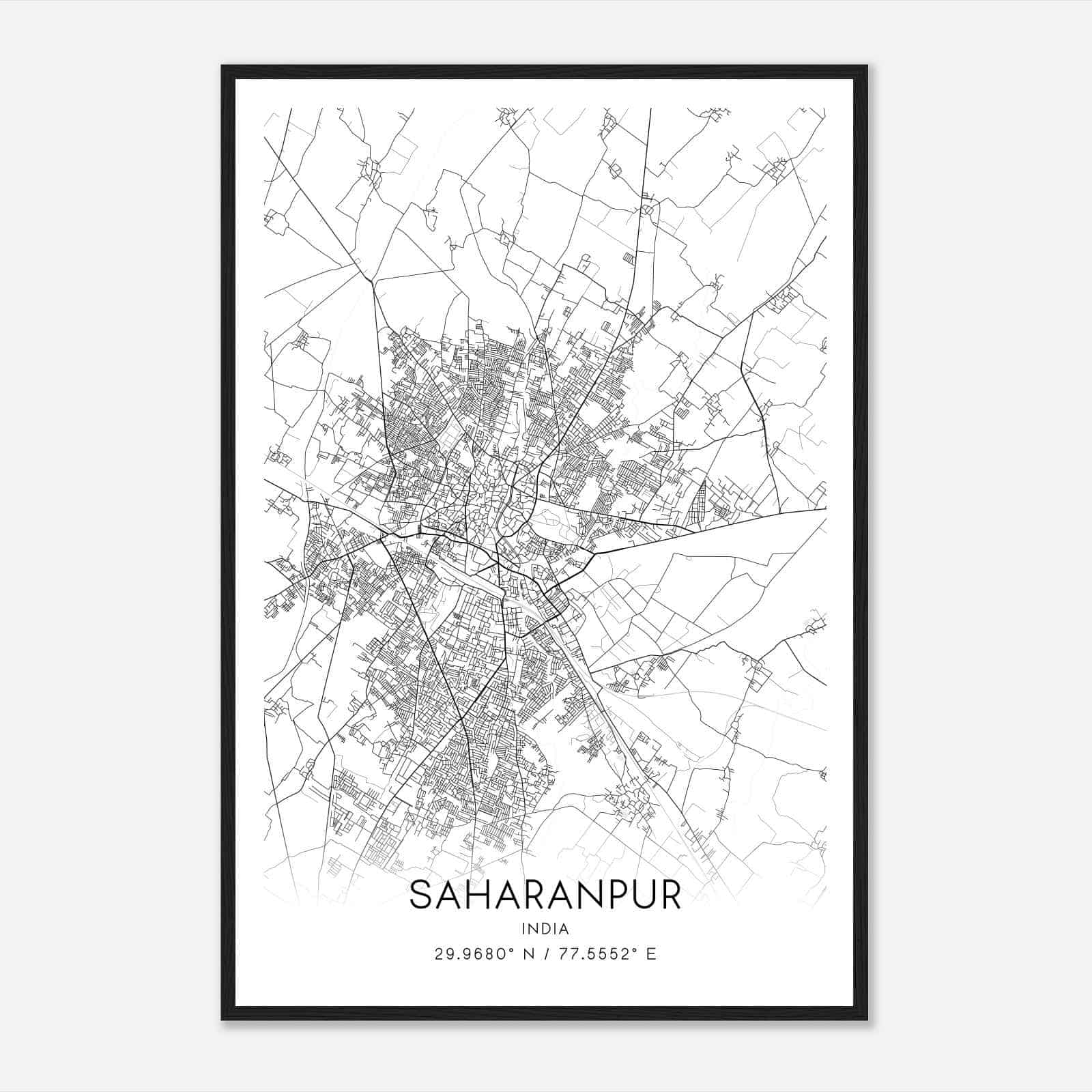 Saharanpur - Custom Maps & Posters