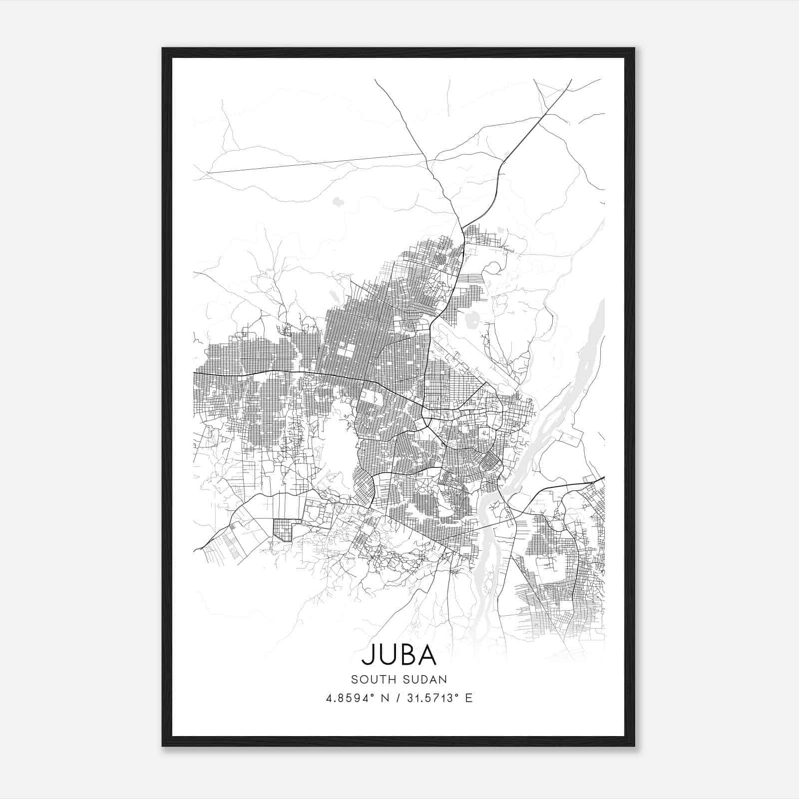 Juba - Custom Maps & Posters