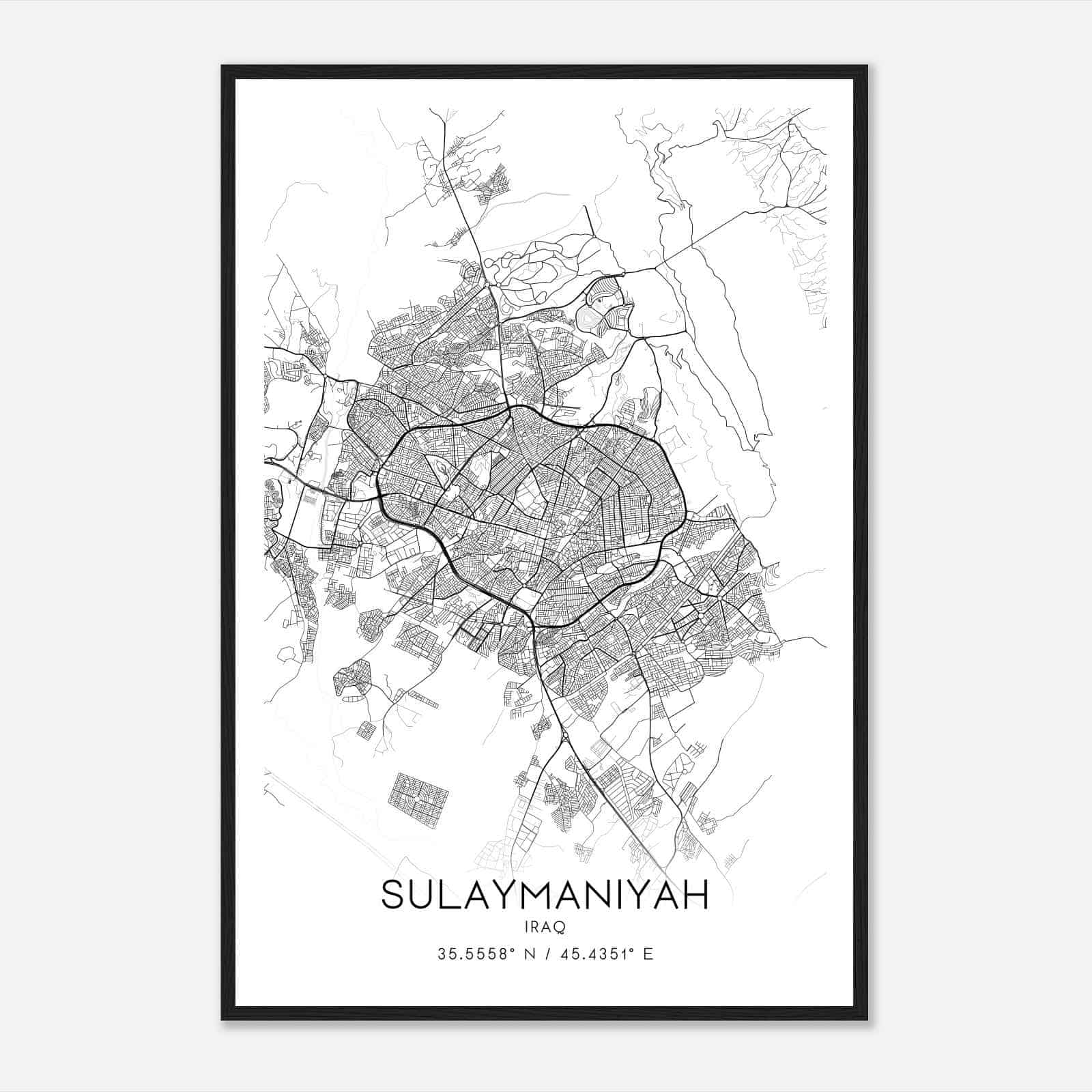 Sulaymaniyah - Custom Maps & Posters