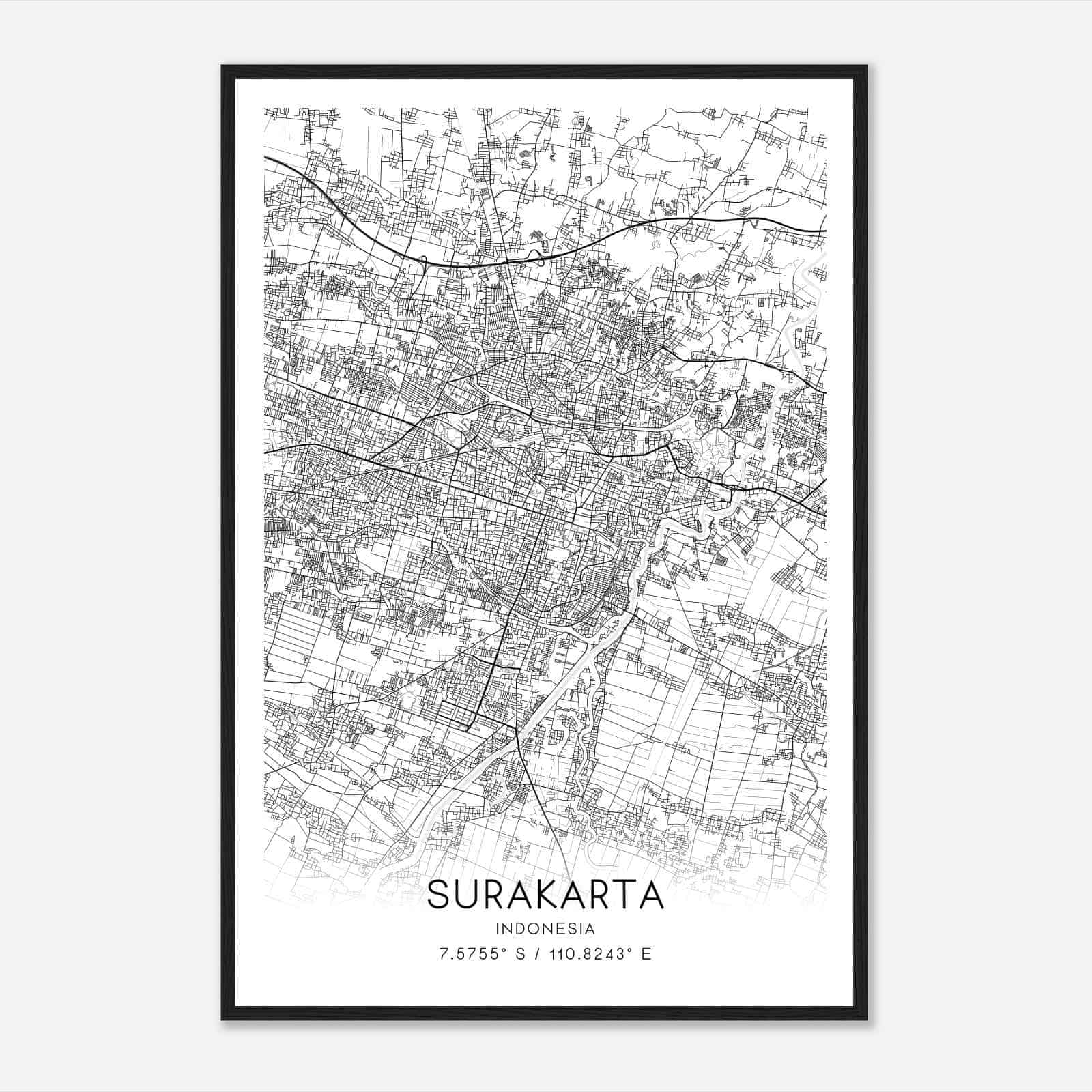 Surakarta - Custom Maps & Posters