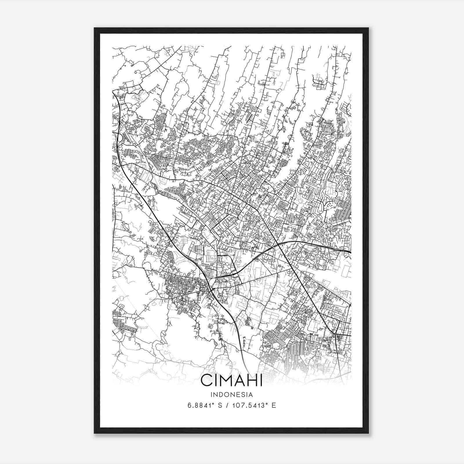 Cimahi - Custom Maps & Posters