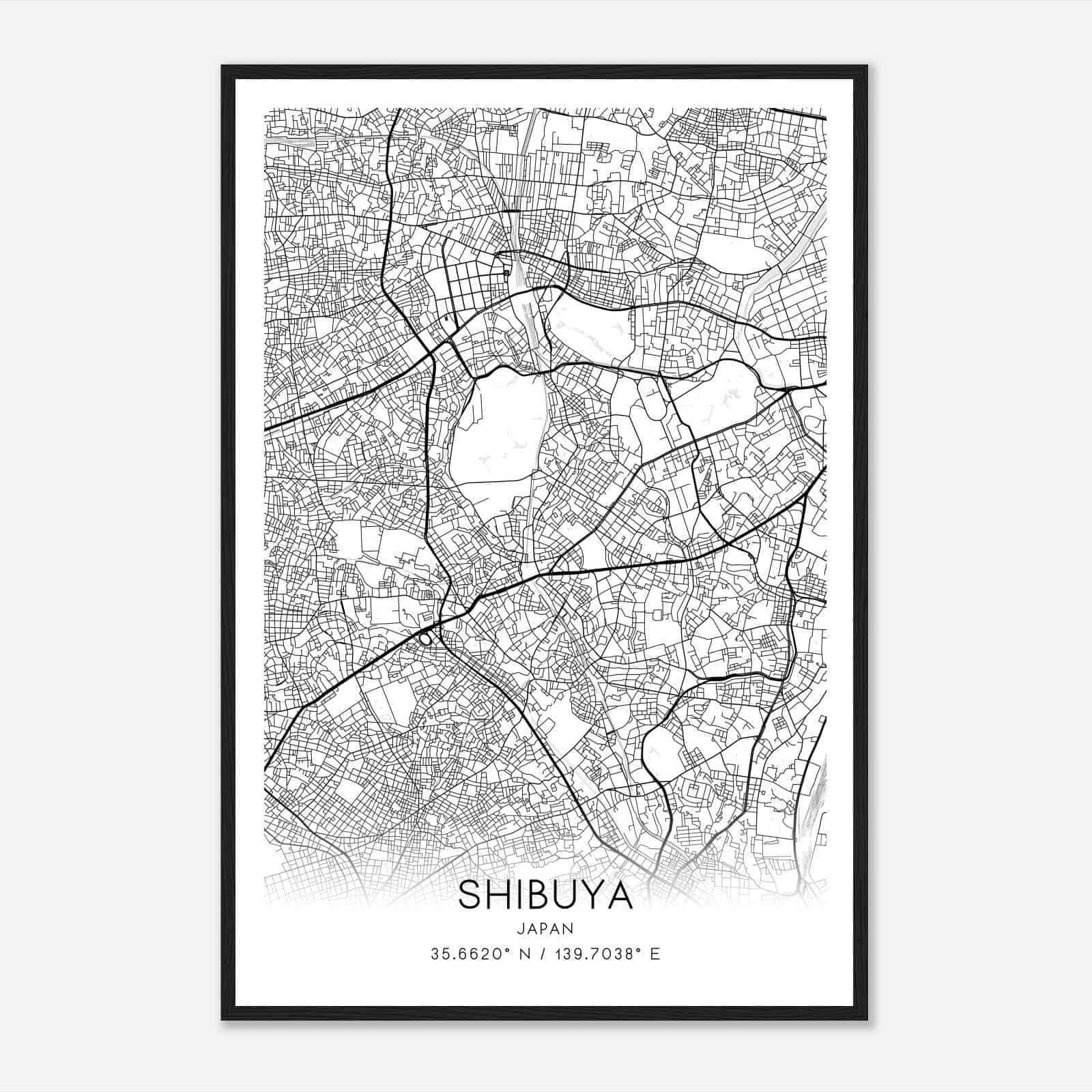 Shibuya - Custom Maps & Posters