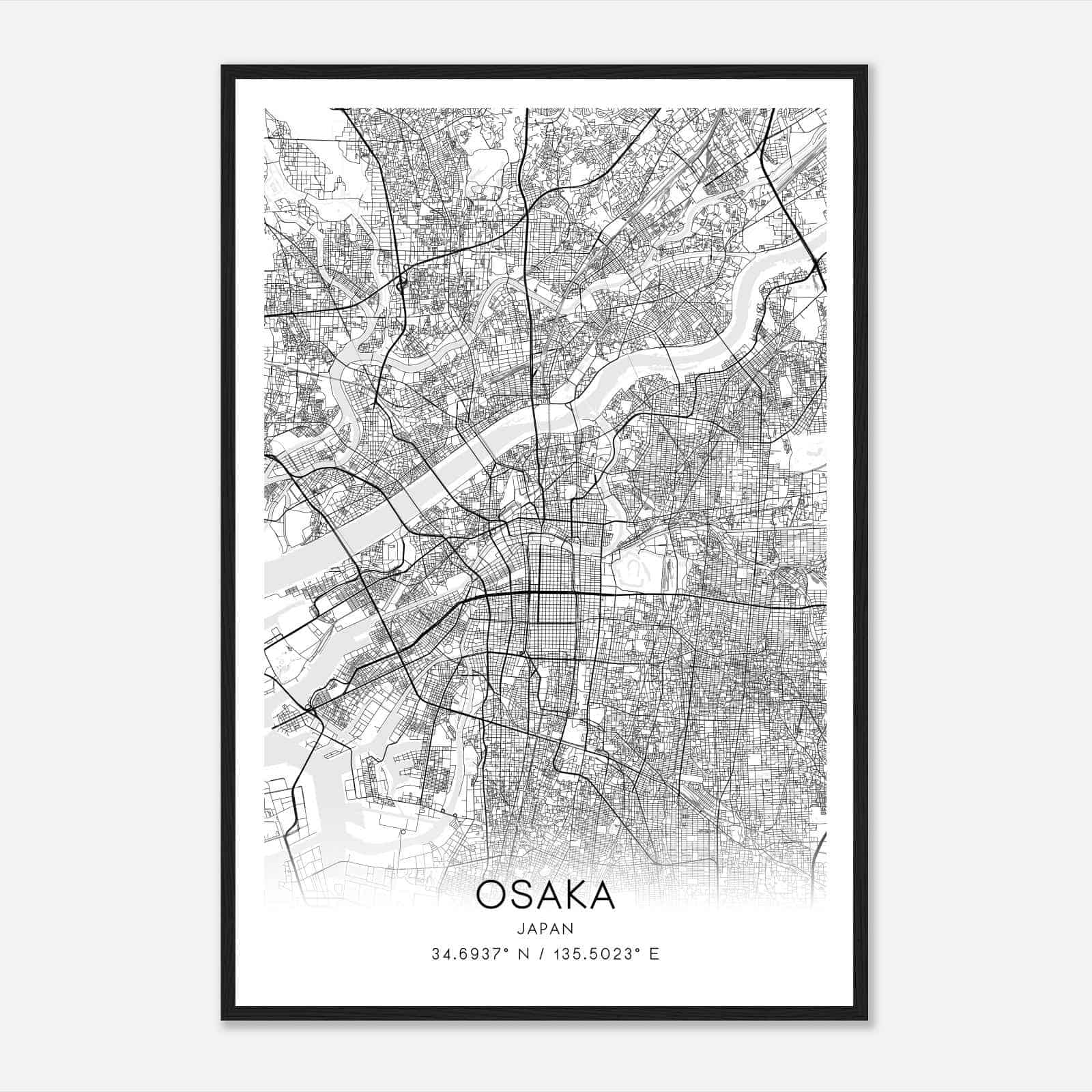 Osaka - Custom Maps & Posters