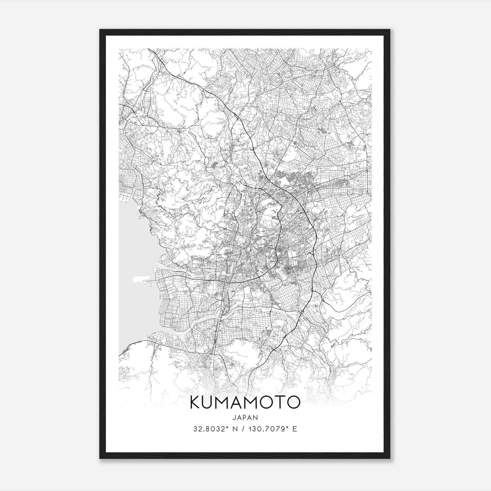 Kumamoto - Custom Maps & Posters